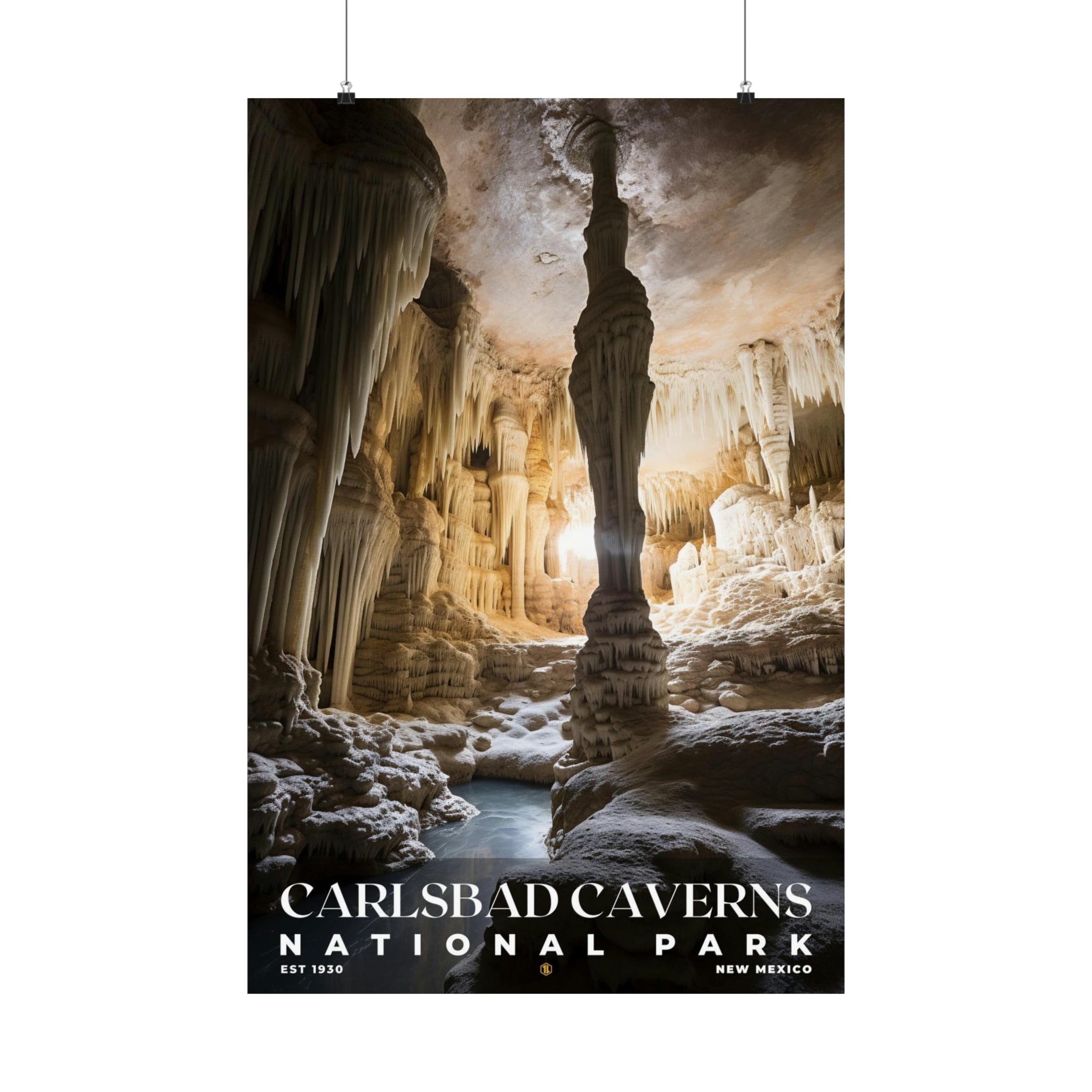 ELNEIT - Carlsbad Caverns National Park Poster, Unframed Matte Paper ...