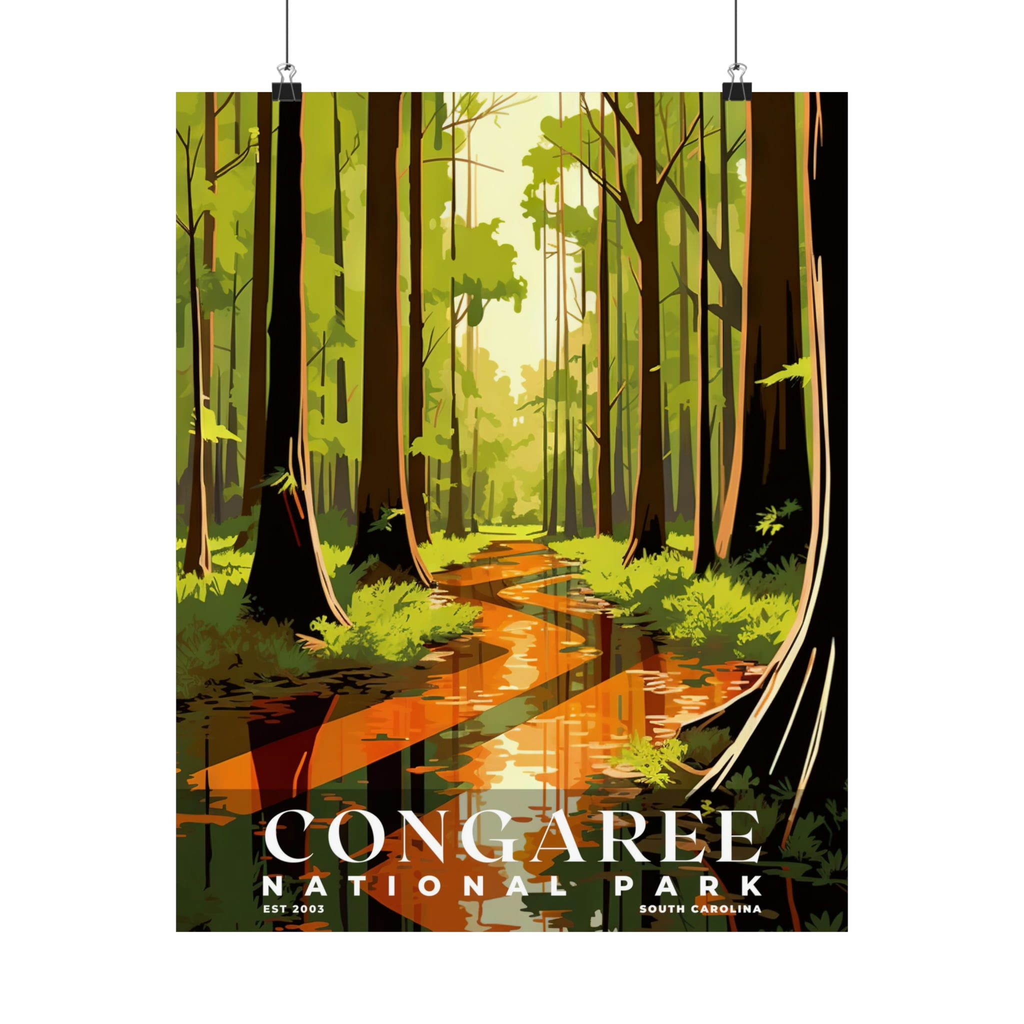 ELNEIT - Congaree National Park Poster, Unframed Matte Paper, S03 ...