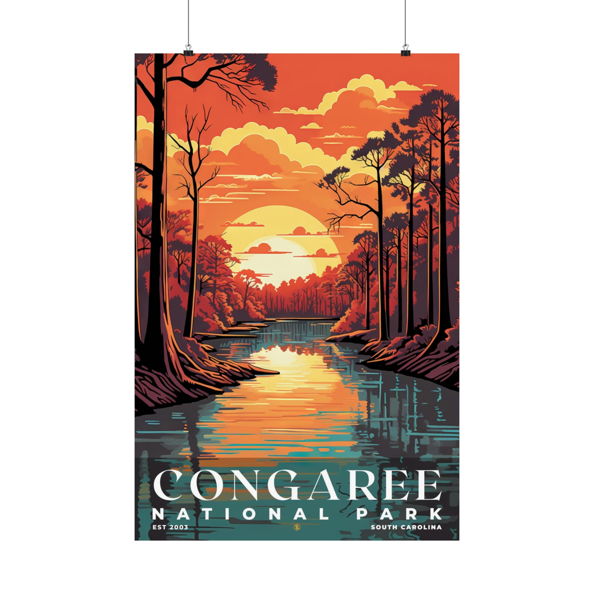 ELNEIT - Congaree National Park Poster, Unframed Matte Paper, S05 ...