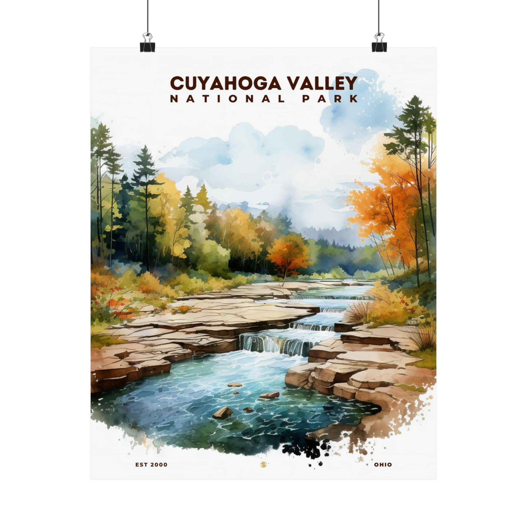 ELNEIT - Cuyahoga Valley National Park Poster, Unframed Matte Paper ...