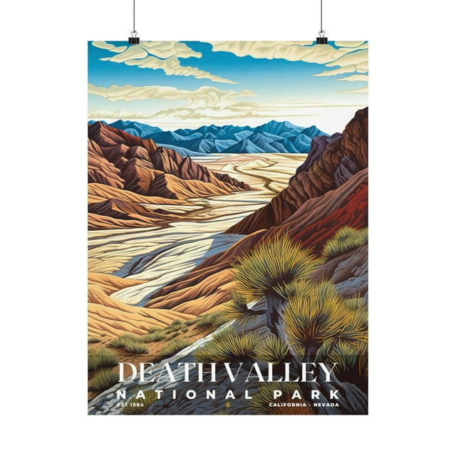 ELNEIT - Death Valley National Park Poster, Unframed Matte Paper, S02 ...