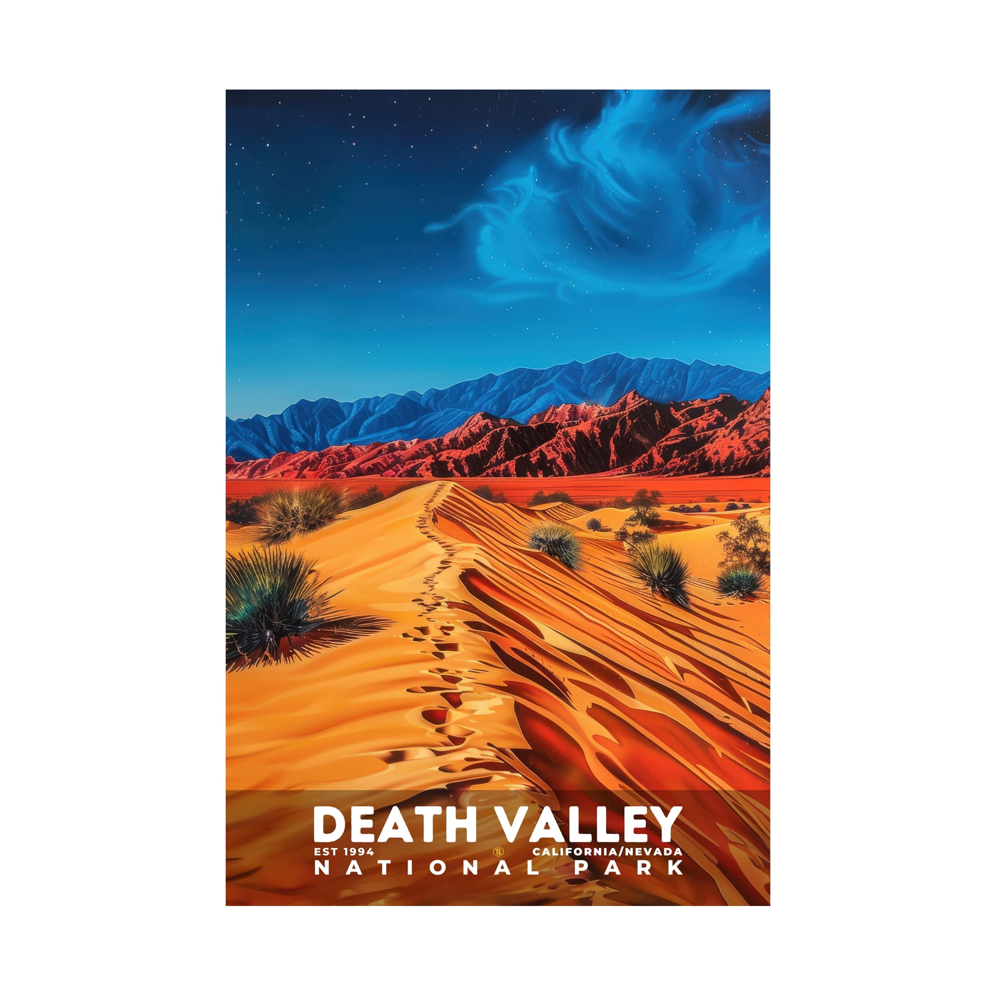 ELNEIT - Death Valley National Park Poster, Unframed Matte Paper, S16 ...