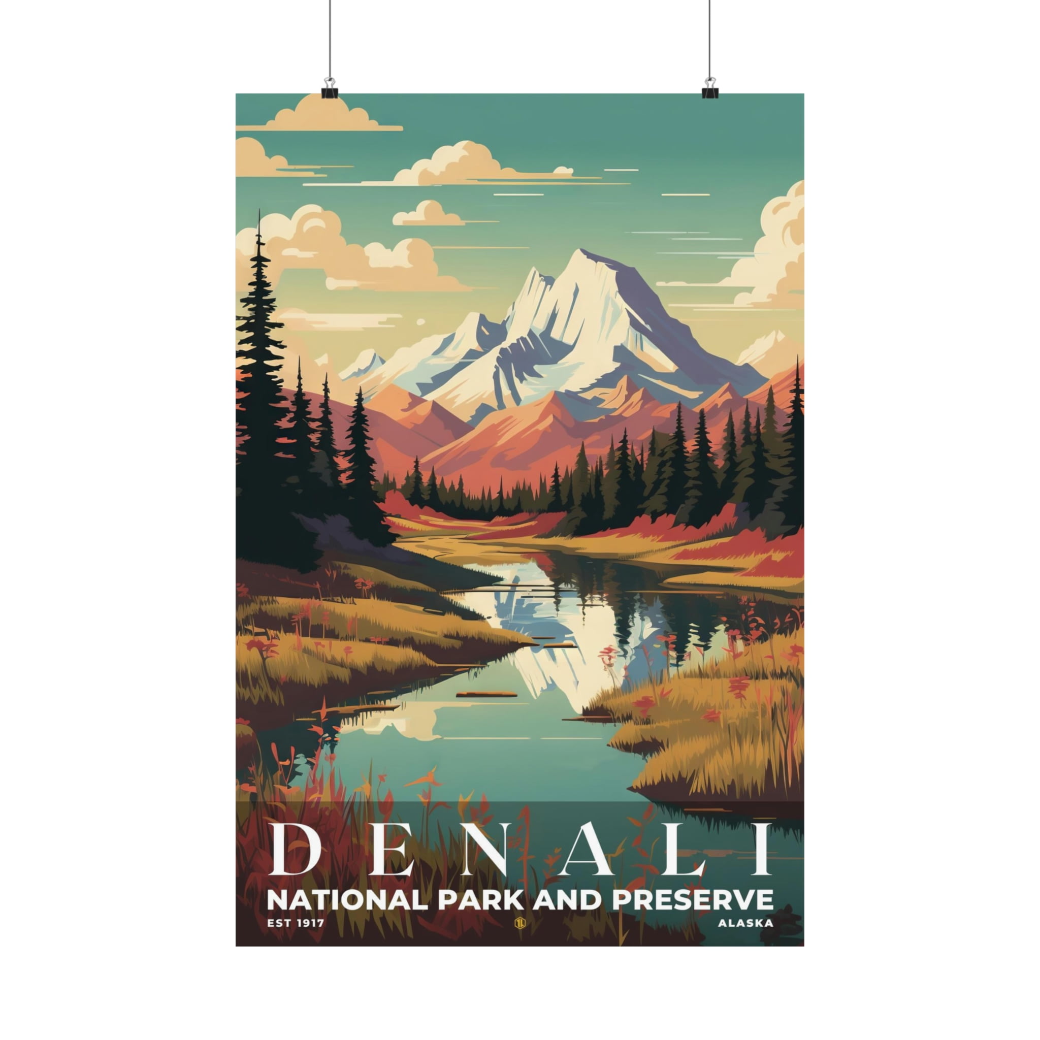 ELNEIT - Denali National Park Poster, Unframed Matte Paper, S05 - Walmart.com