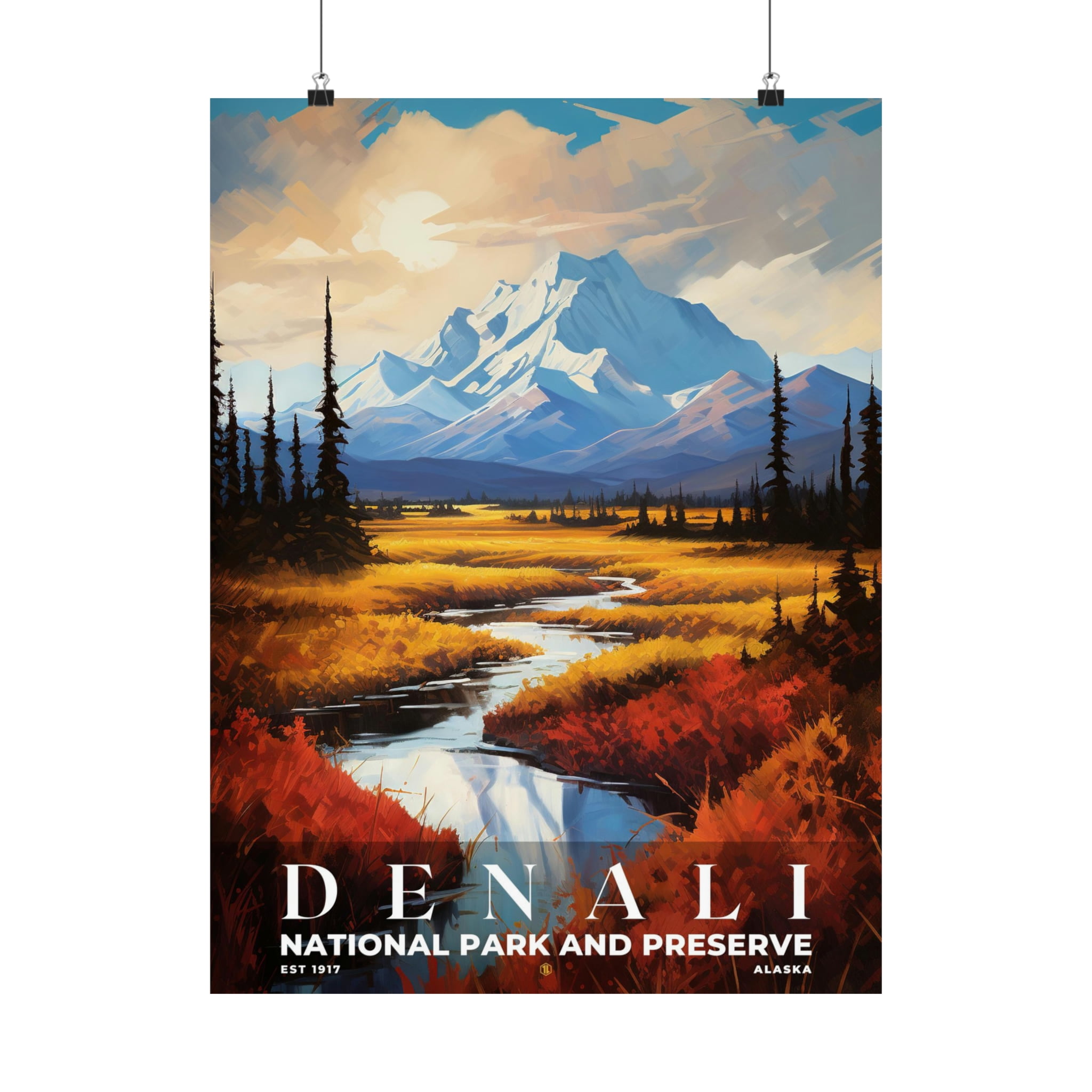 ELNEIT - Denali National Park Poster, Unframed Matte Paper, S06 - Walmart.com