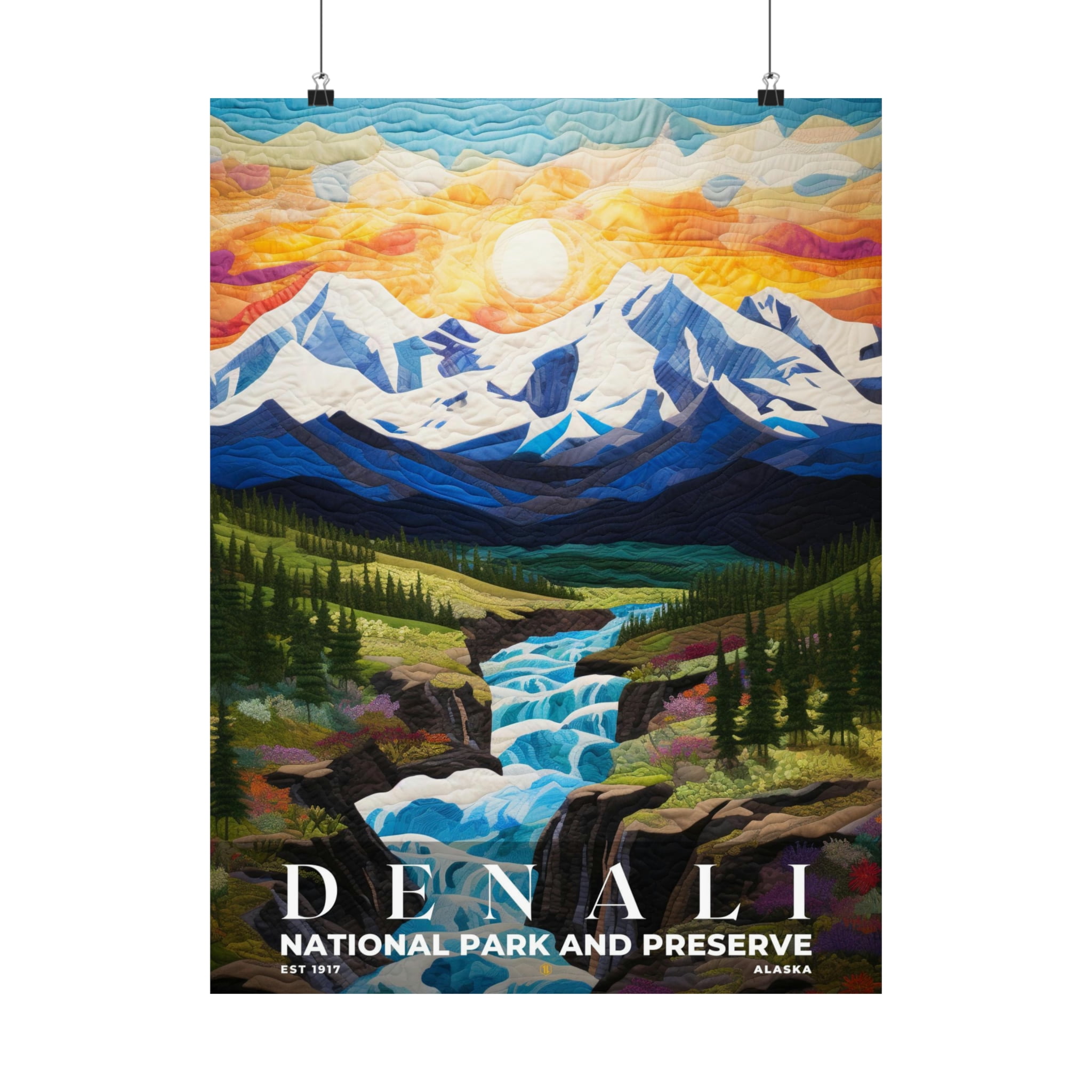 ELNEIT - Denali National Park Poster, Unframed Matte Paper, S09 ...