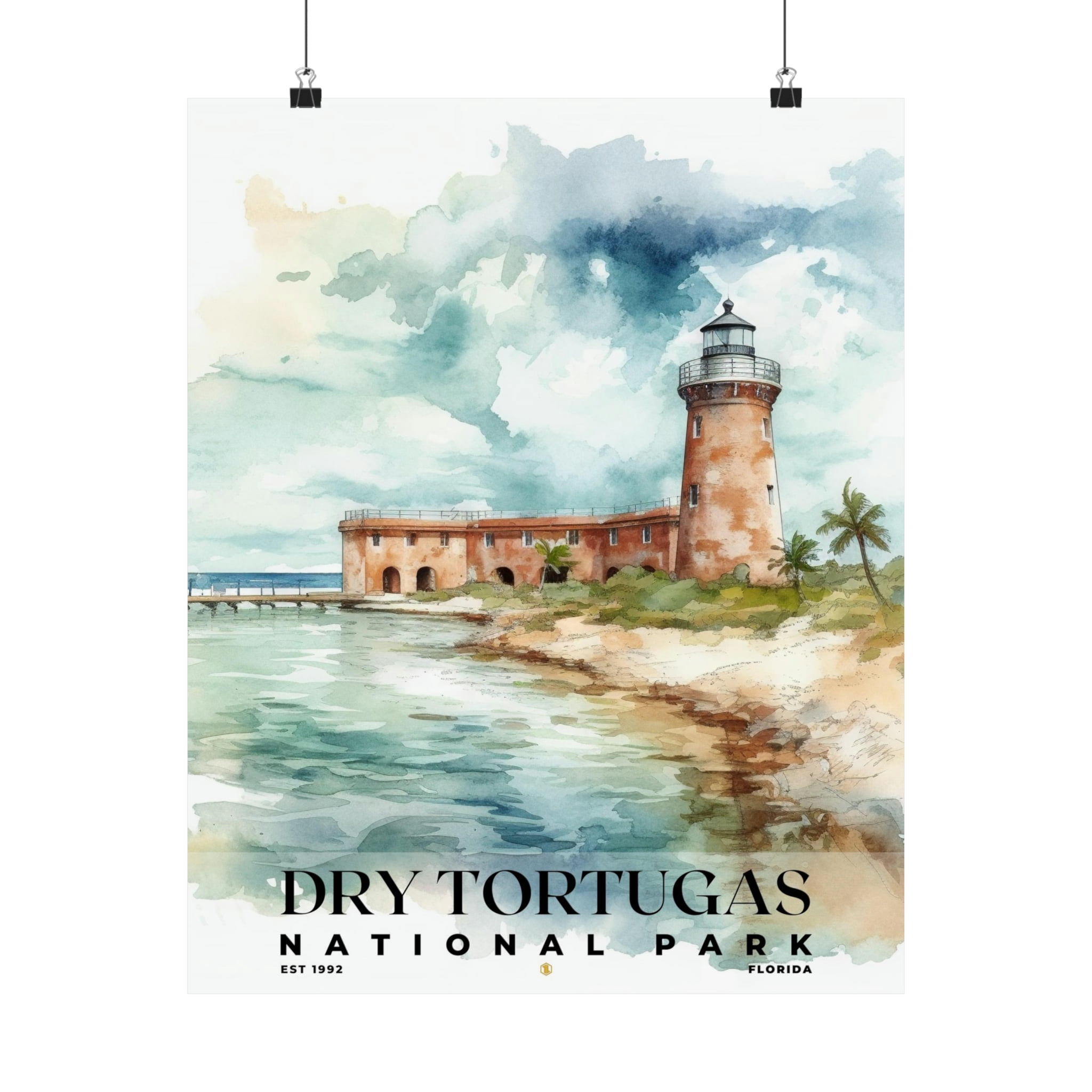 ELNEIT - Dry Tortugas National Park Poster, Unframed Matte Paper, S04 ...