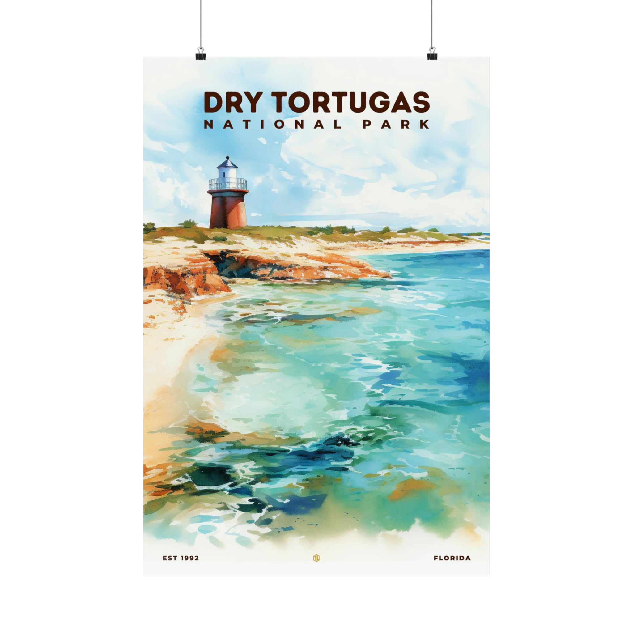 ELNEIT - Dry Tortugas National Park Poster, Unframed Matte Paper, S08 ...