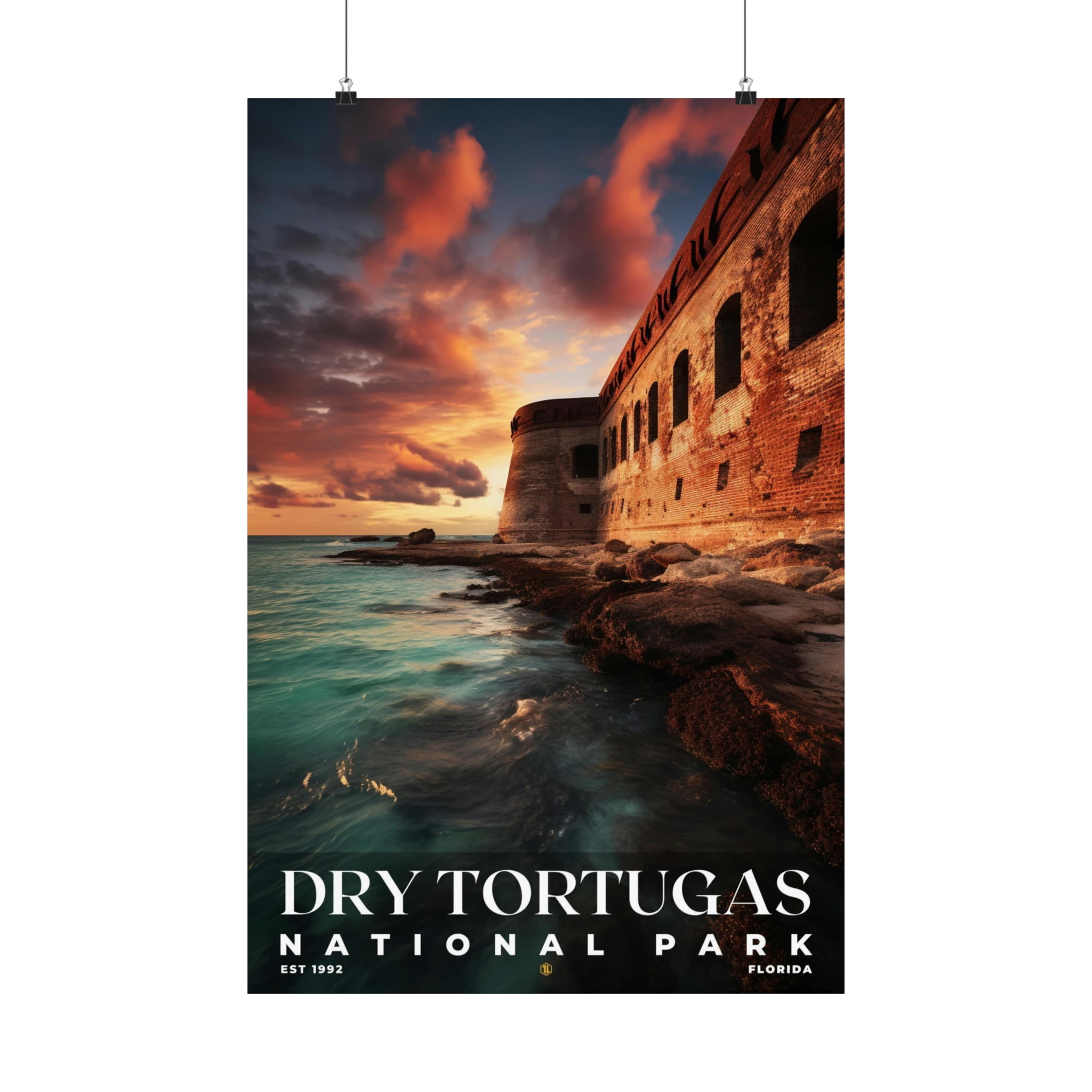 ELNEIT - Dry Tortugas National Park Poster, Unframed Matte Paper, S10 ...