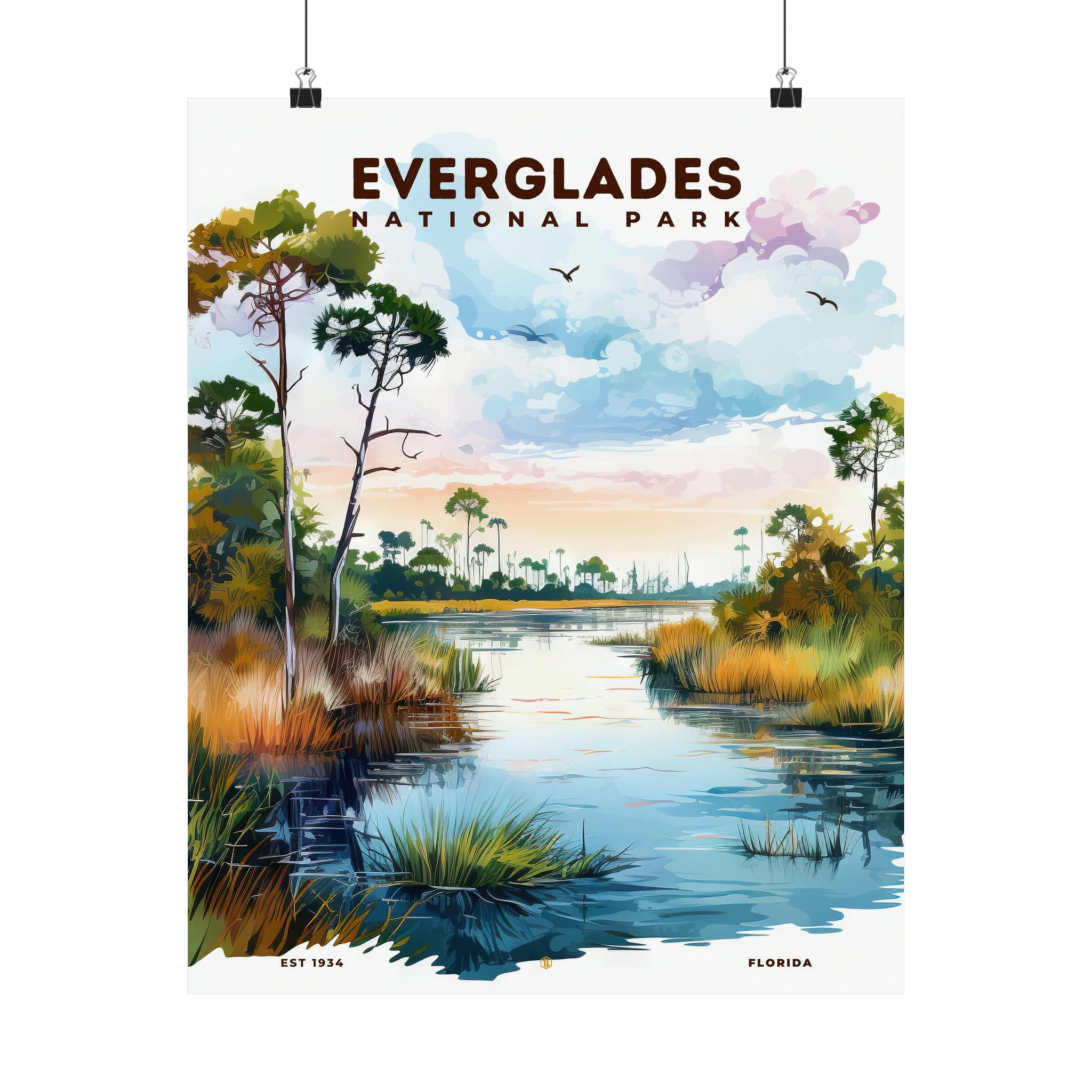 ELNEIT - Everglades National Park Poster, Unframed Matte Paper, S08 ...