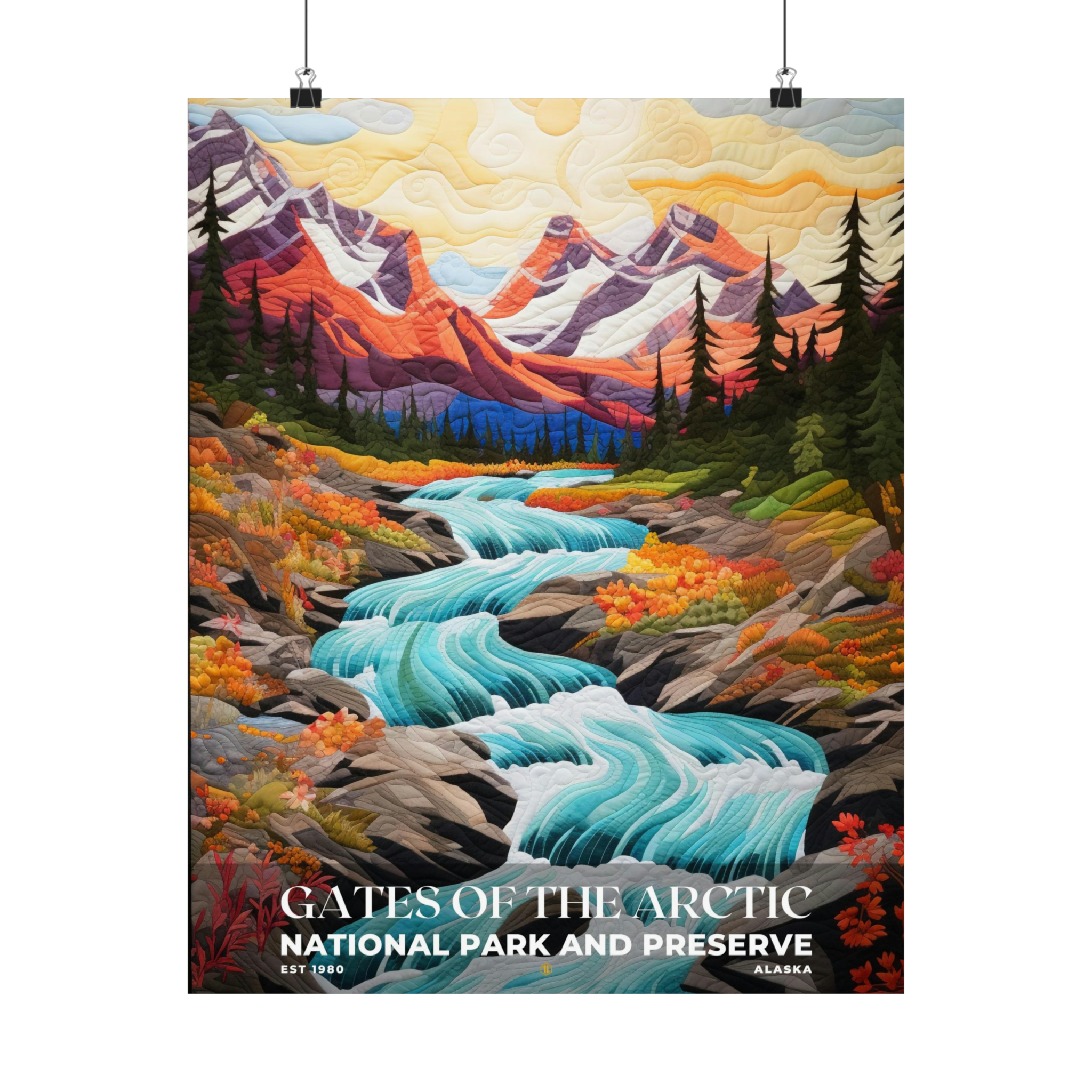 ELNEIT - Gates of the Arctic National Park Poster, Unframed Matte Paper ...