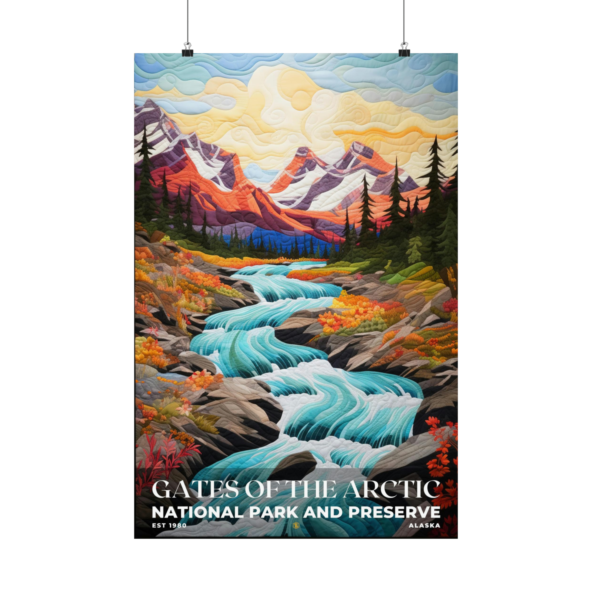 ELNEIT - Gates of the Arctic National Park Poster, Unframed Matte Paper ...