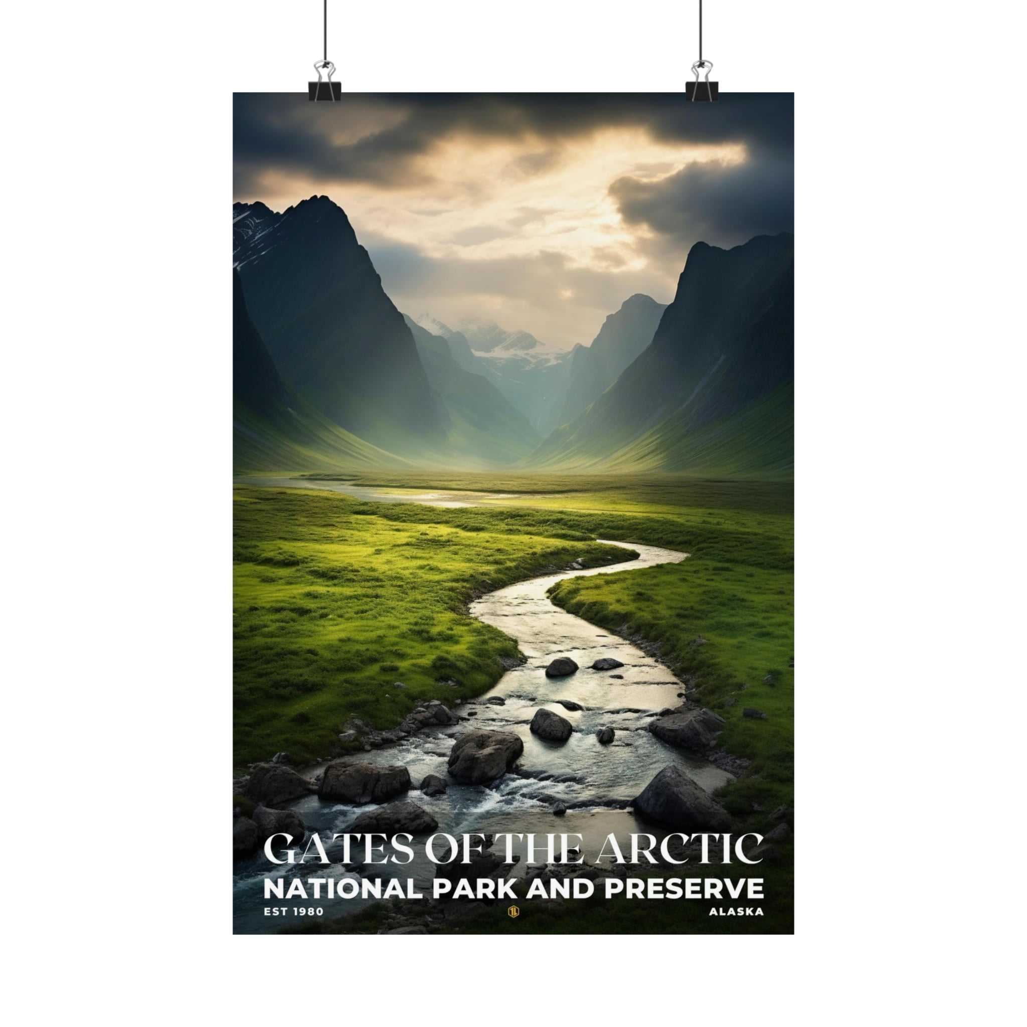 ELNEIT - Gates of the Arctic National Park Poster, Unframed Matte Paper ...