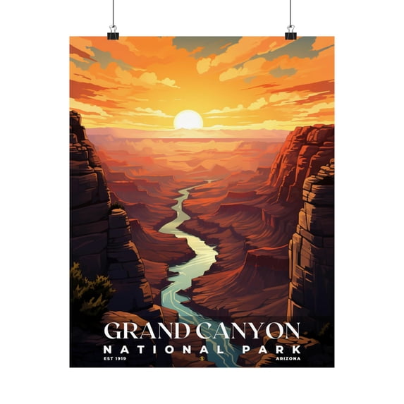 ELNEIT - Grand Canyon National Park Poster, Unframed Matte Paper, S07 ...