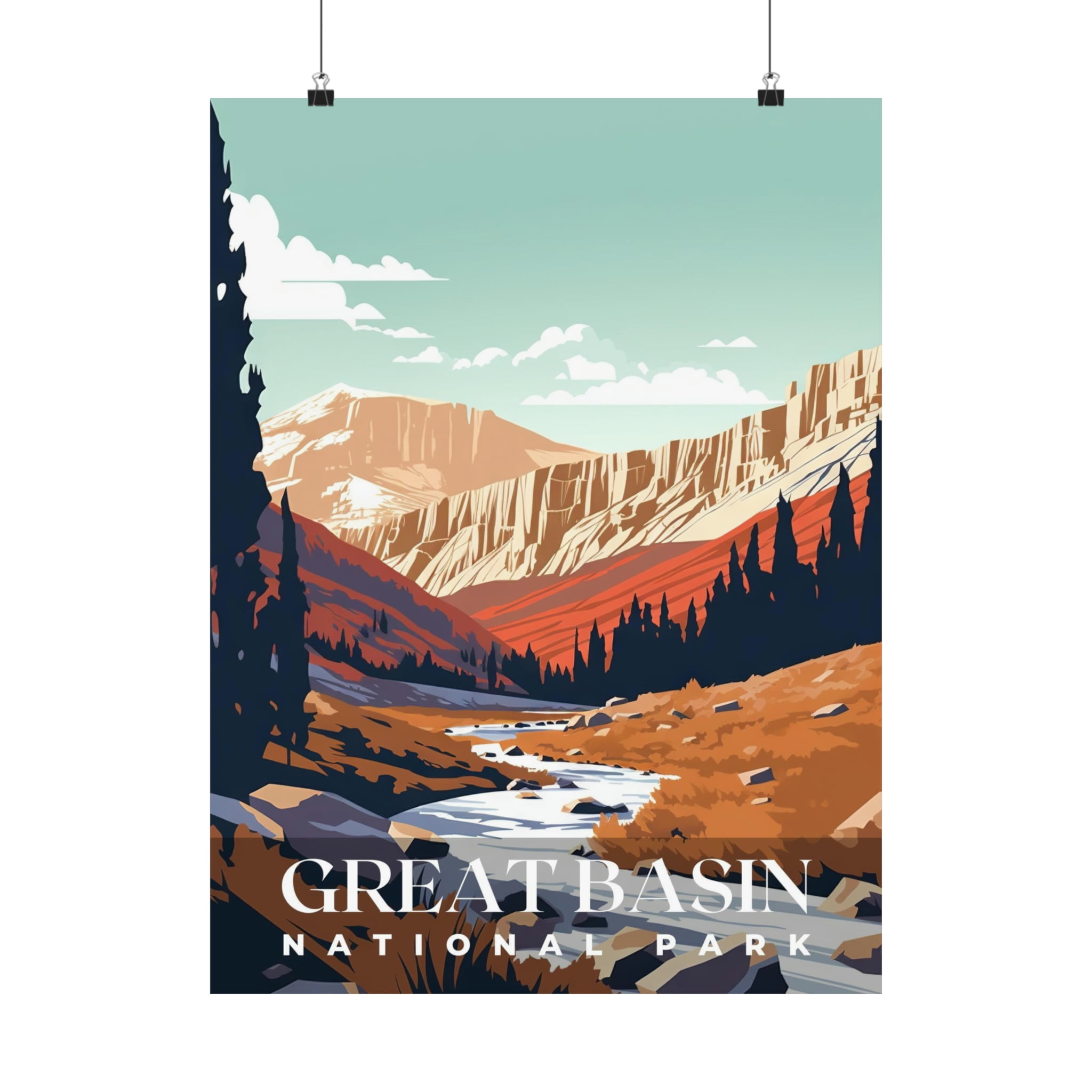ELNEIT - Great Basin National Park Poster, Unframed Matte Paper, S01 ...