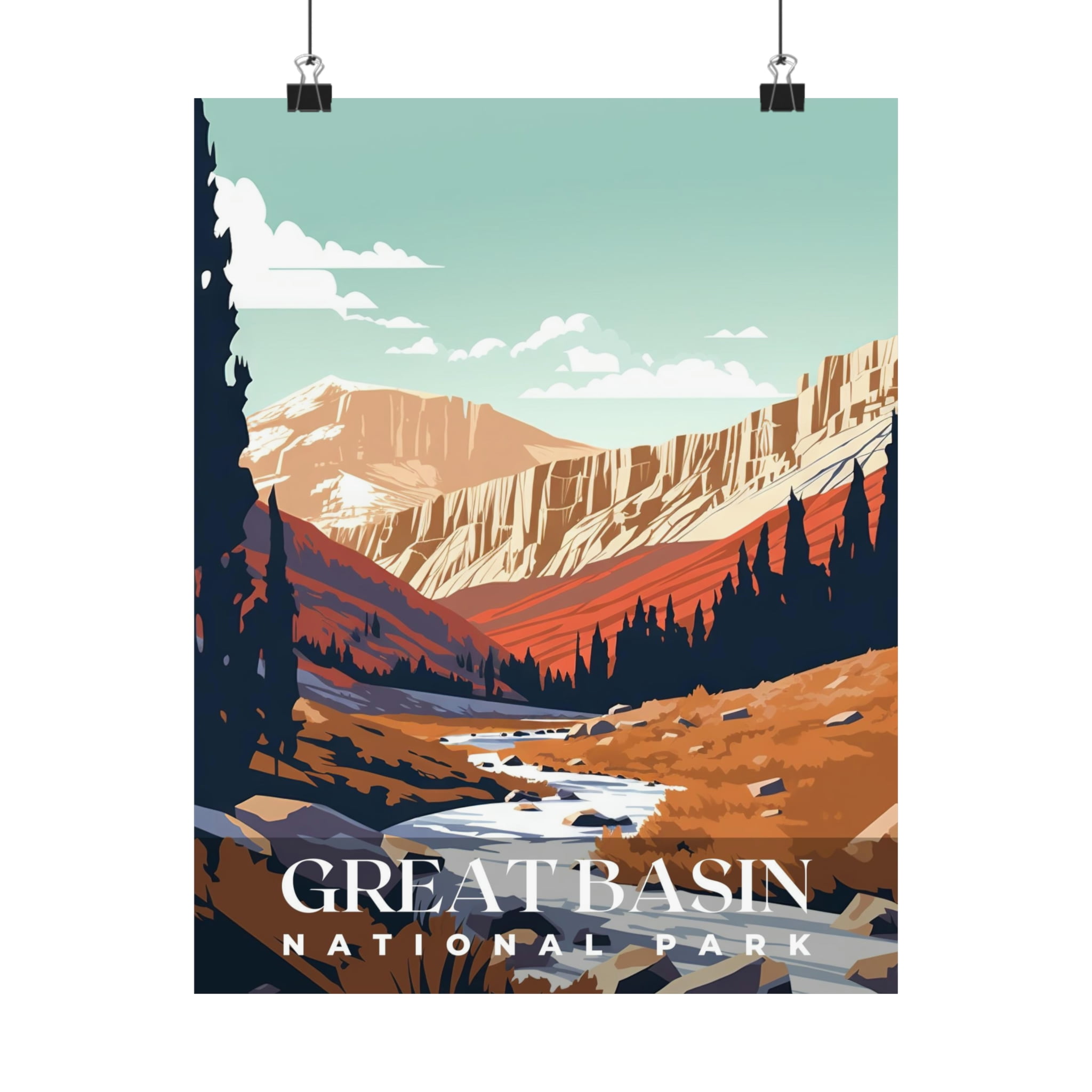 ELNEIT - Great Basin National Park Poster, Unframed Matte Paper, S01 ...