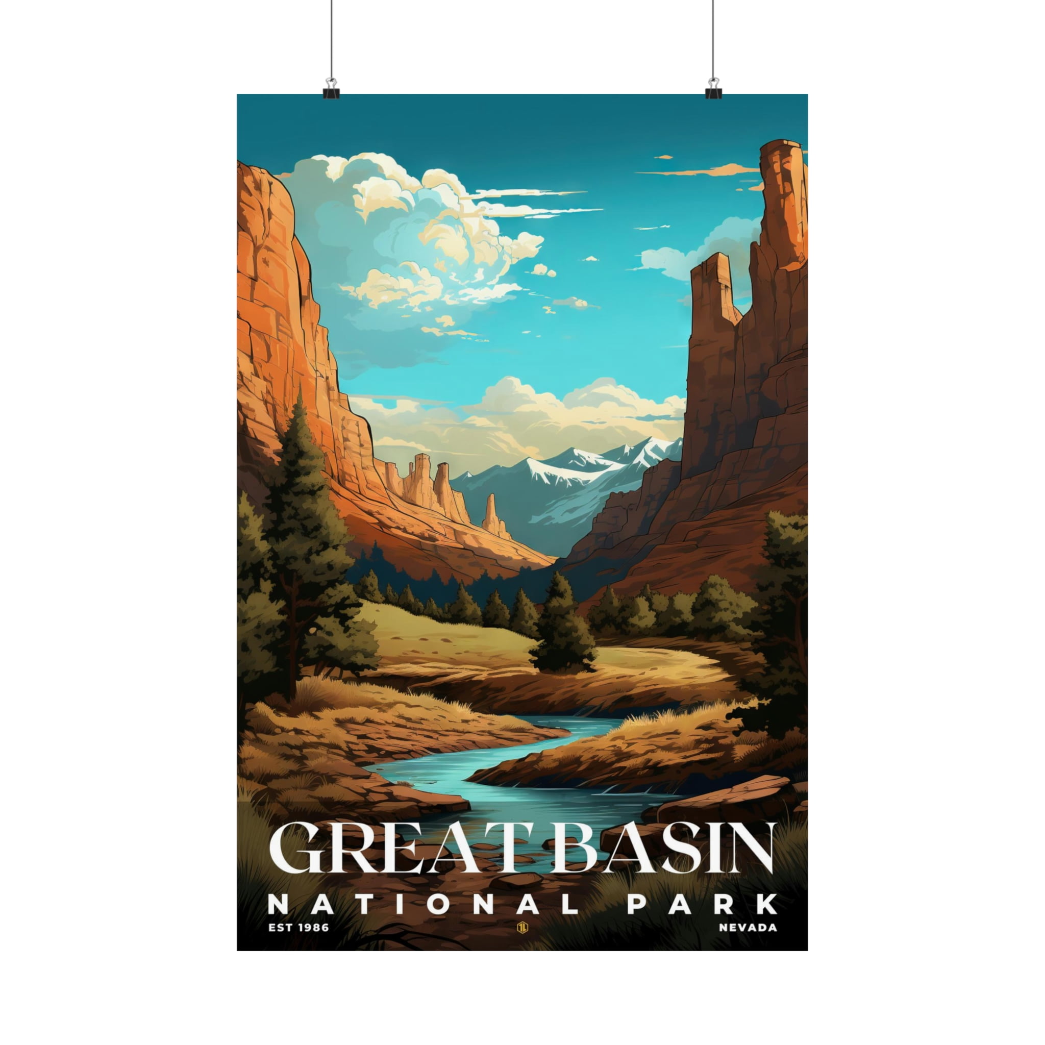 ELNEIT - Great Basin National Park Poster, Unframed Matte Paper, S07 ...