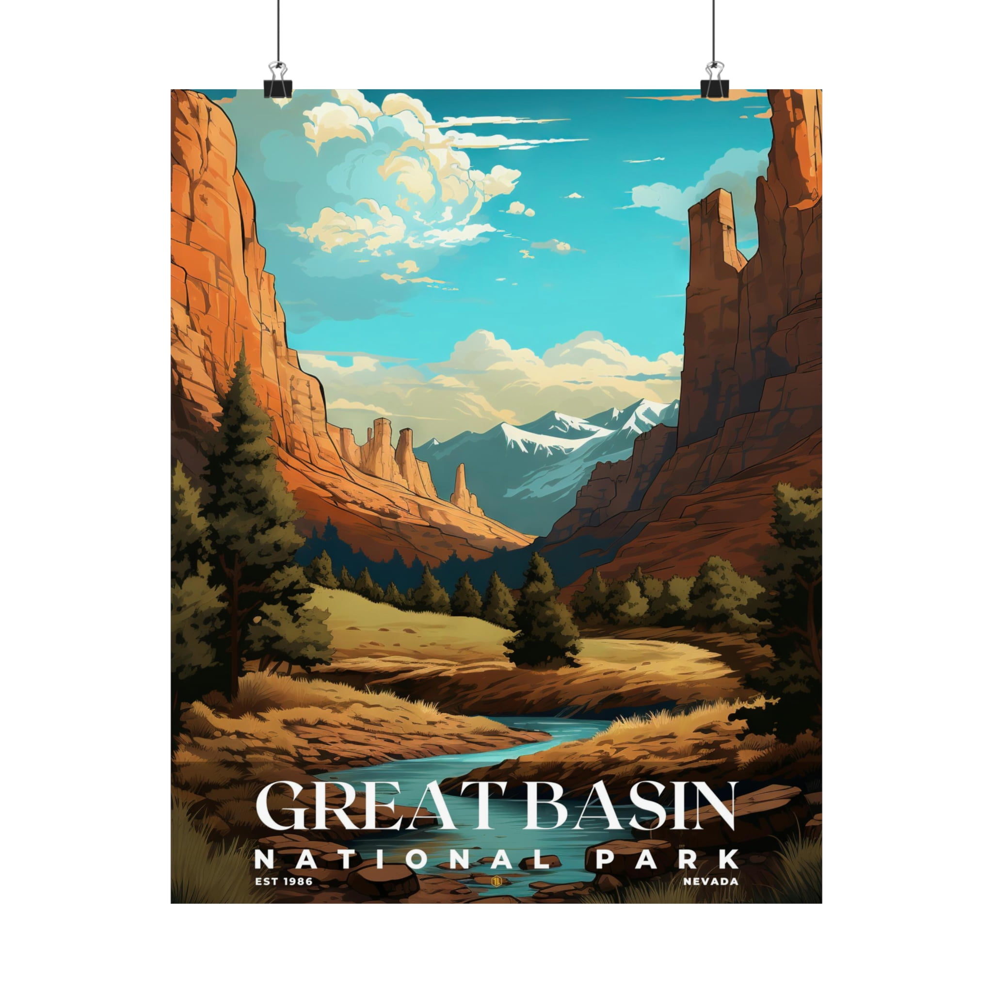 ELNEIT - Great Basin National Park Poster, Unframed Matte Paper, S07 ...