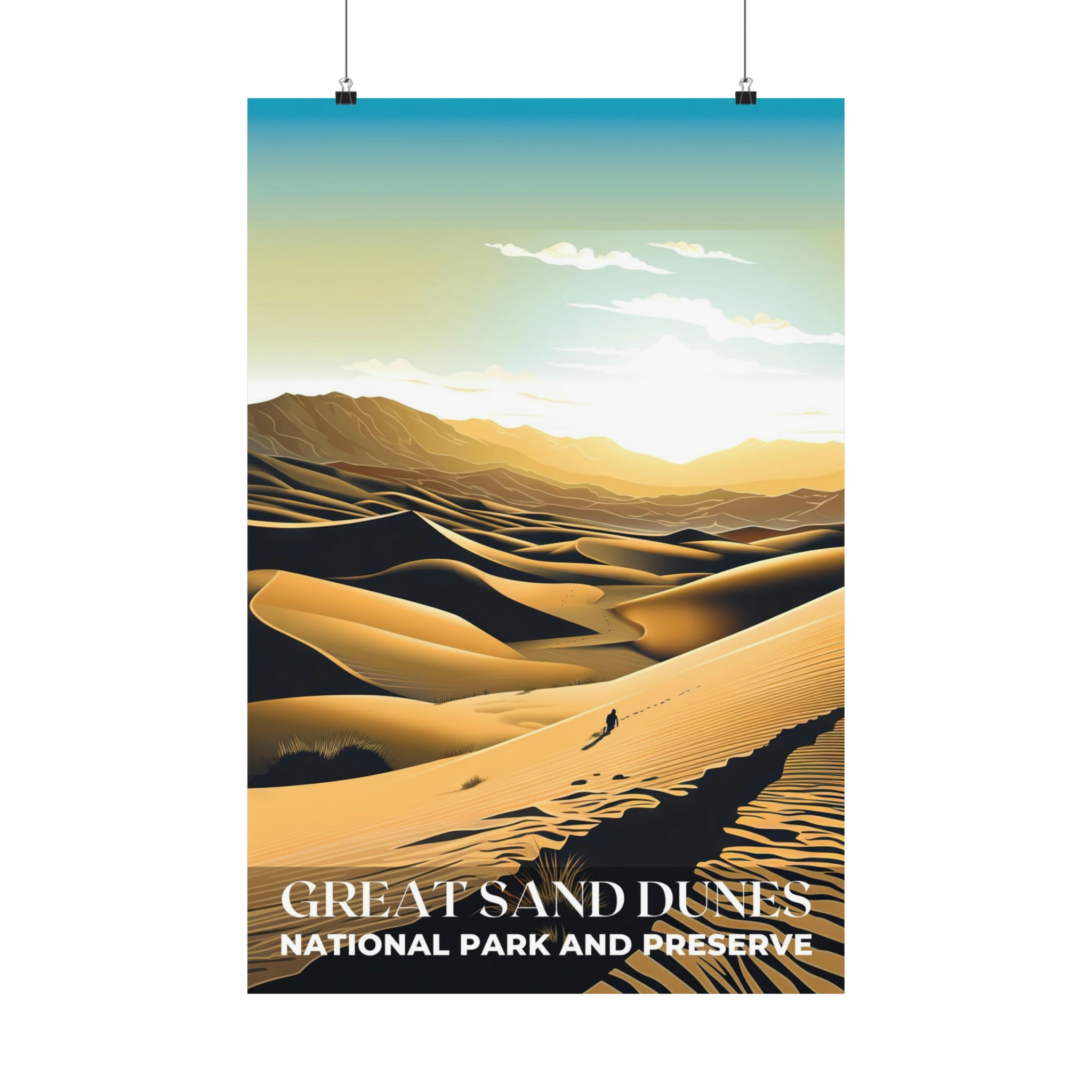 ELNEIT - Great Sand Dunes National Park Poster, Unframed Matte Paper ...