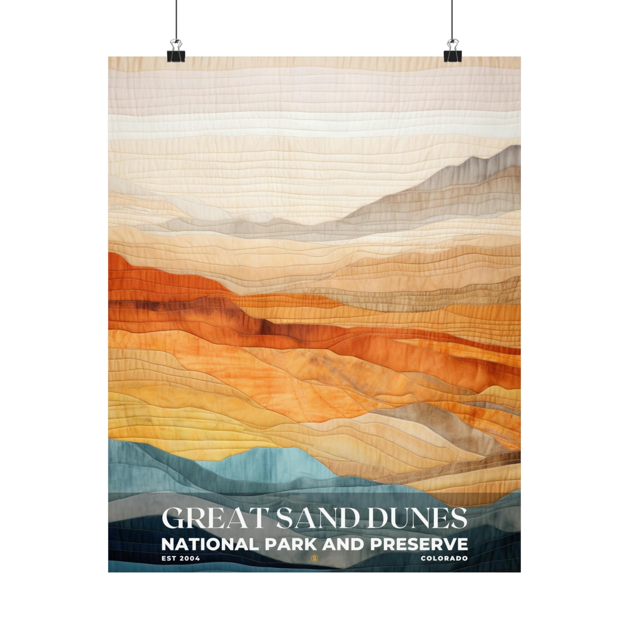ELNEIT - Great Sand Dunes National Park Poster, Unframed Matte Paper ...
