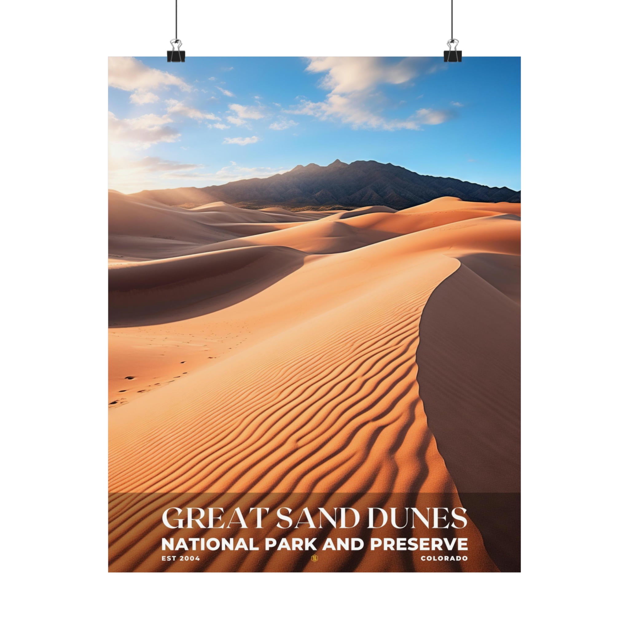 ELNEIT - Great Sand Dunes National Park Poster, Unframed Matte Paper ...