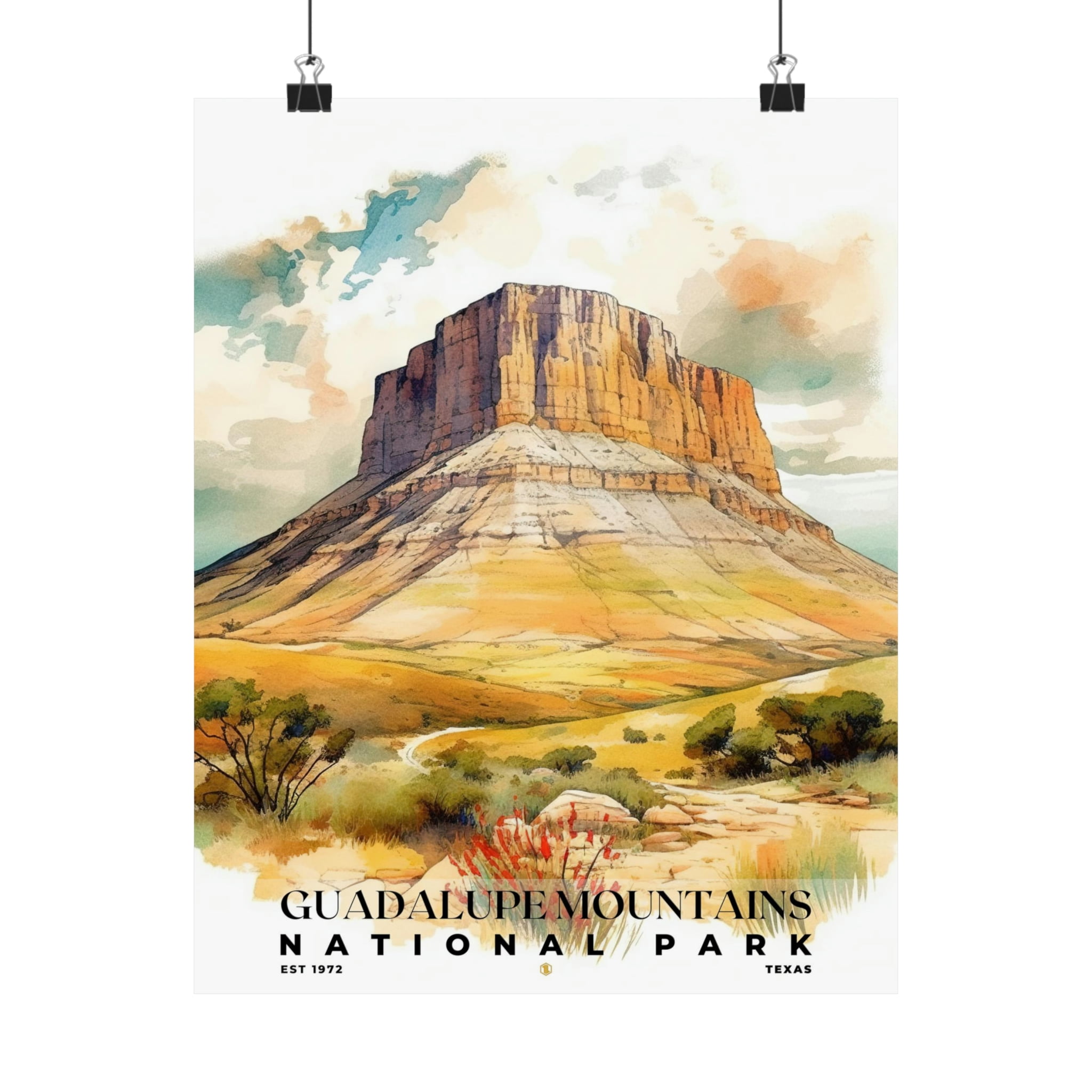 ELNEIT - Guadalupe Mountains National Park Poster, Unframed Matte, S04 ...