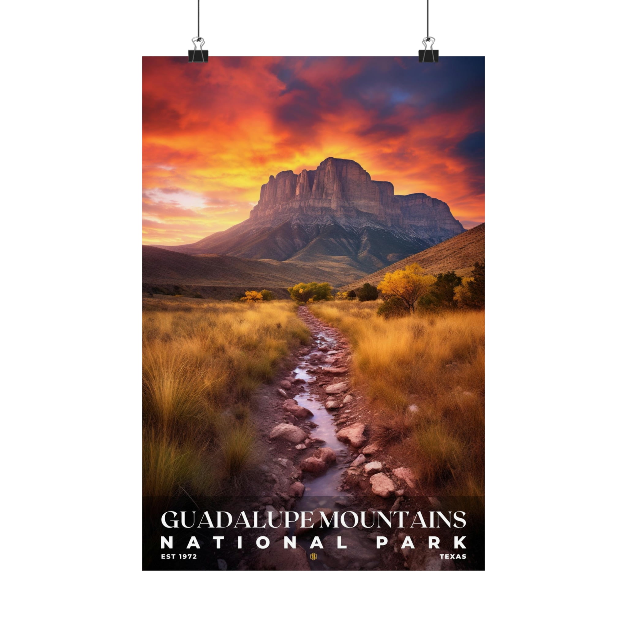 ELNEIT - Guadalupe Mountains National Park Poster, Unframed Matte, S10 ...