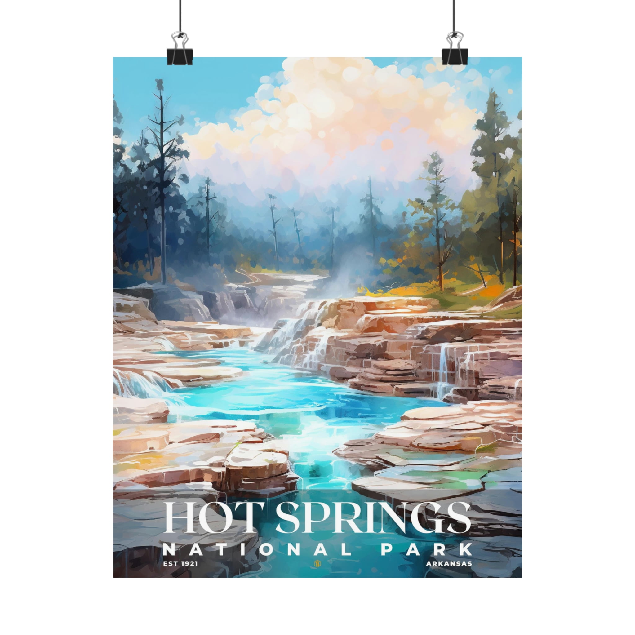 ELNEIT - Hot Springs National Park Poster, Unframed Matte Paper, S06 ...