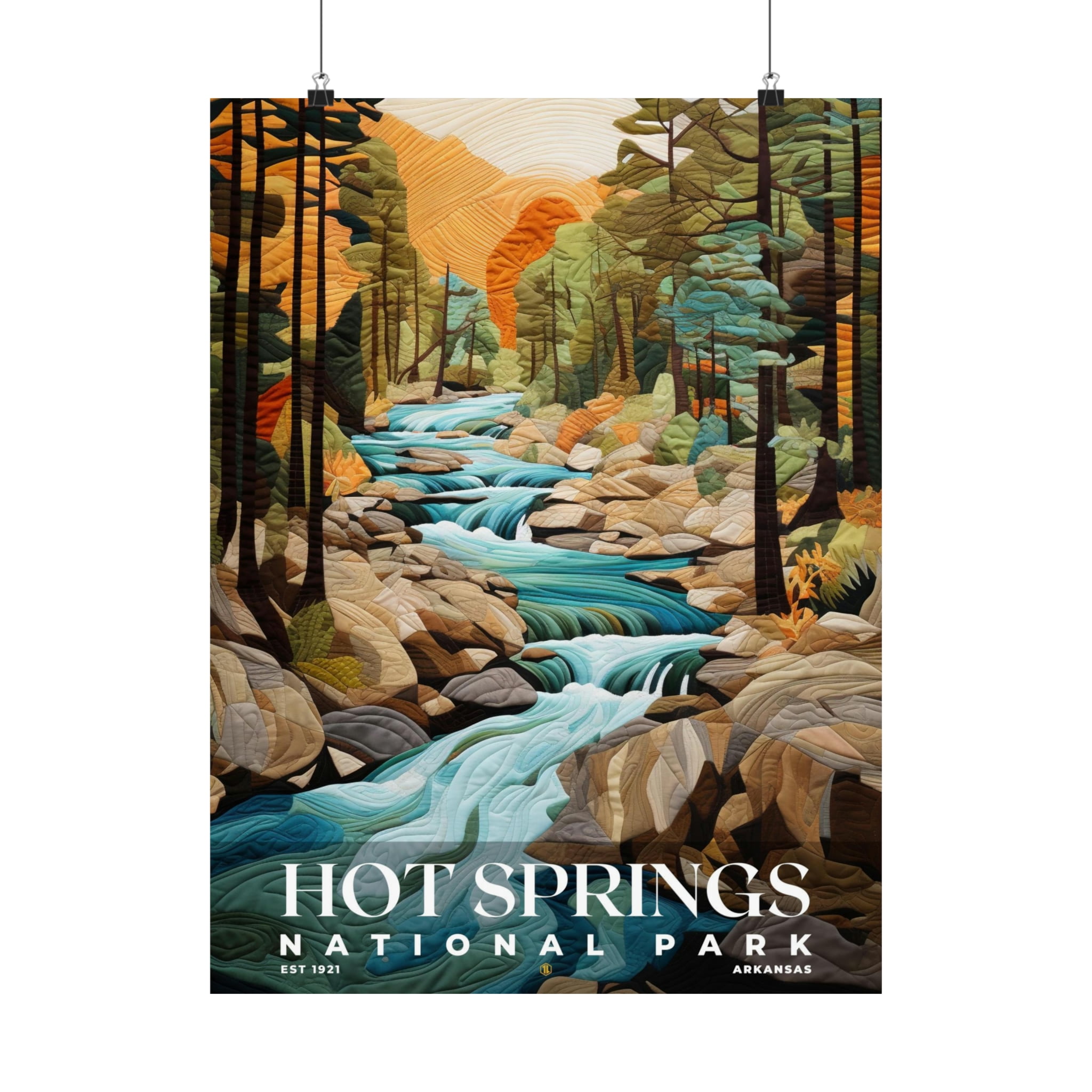 ELNEIT - Hot Springs National Park Poster, Unframed Matte Paper, S09 ...
