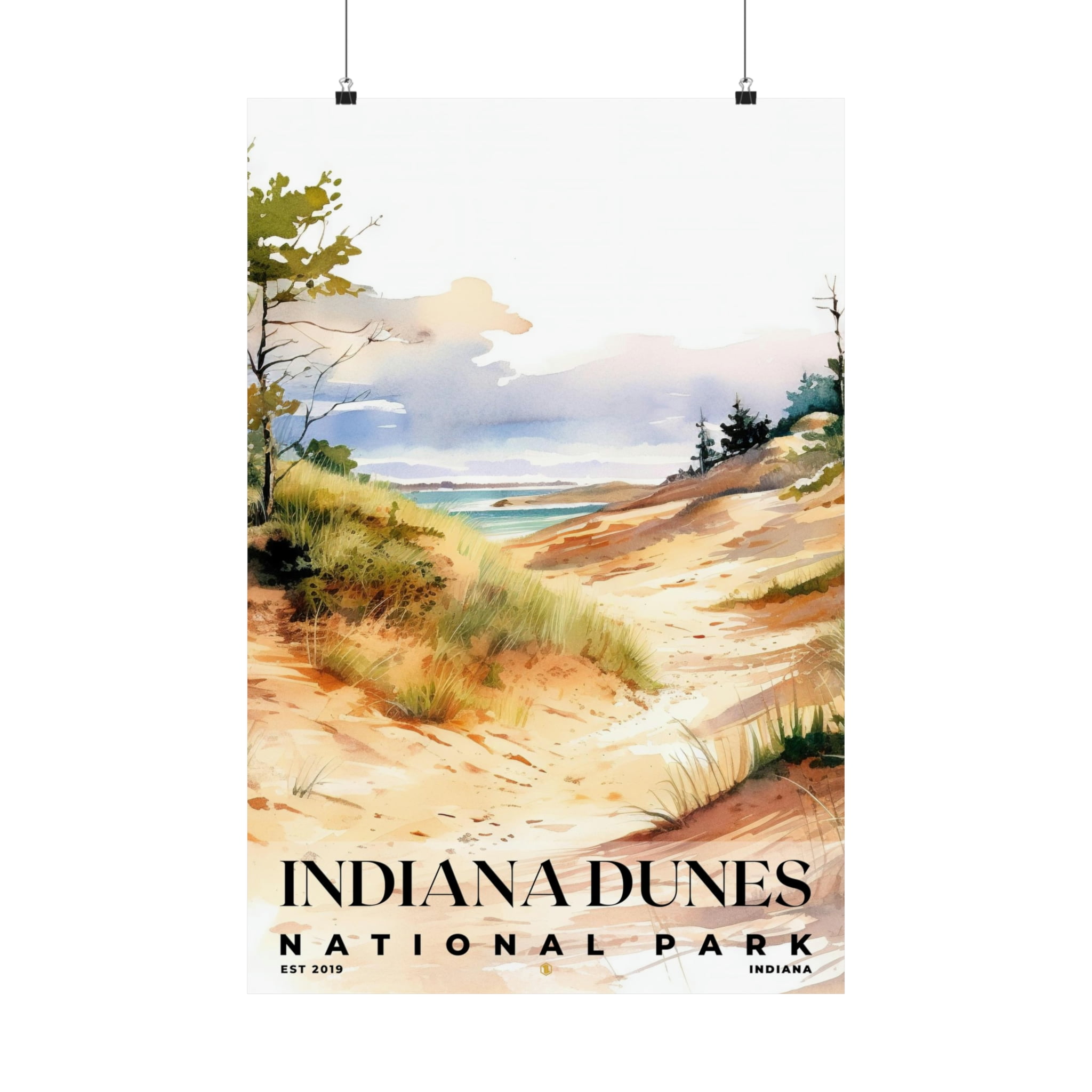 ELNEIT - Indiana Dunes National Park Poster, Unframed Matte Paper, S04 ...