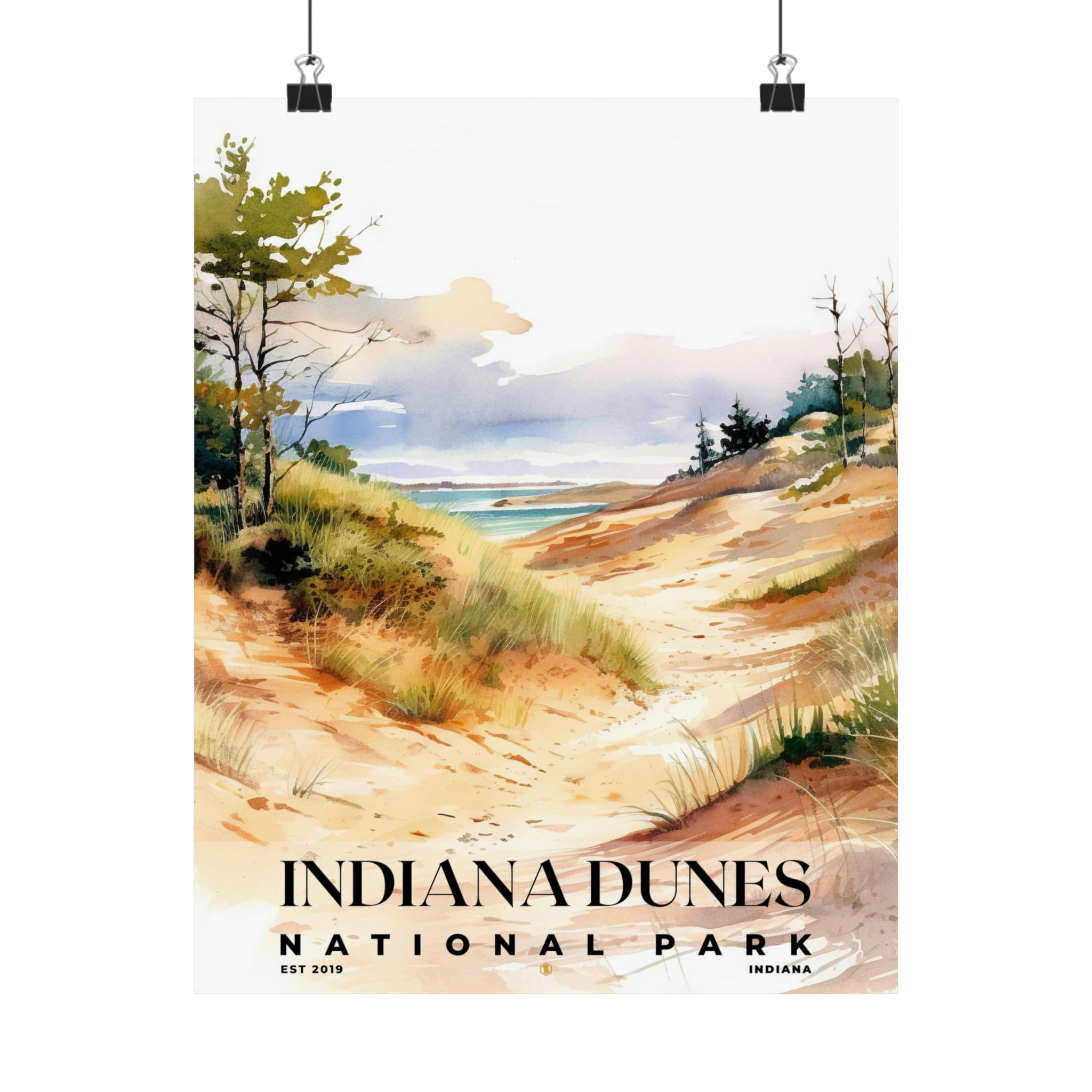 ELNEIT - Indiana Dunes National Park Poster, Unframed Matte Paper, S04 ...
