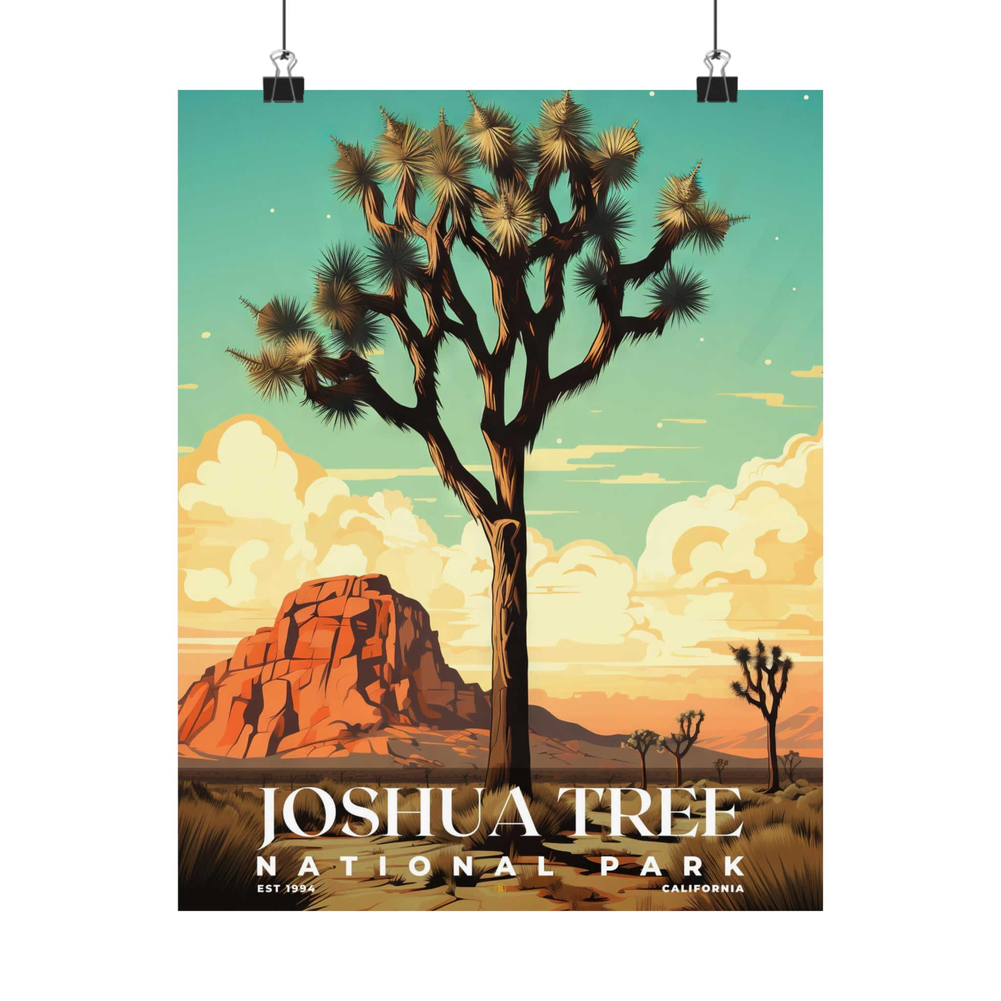 ELNEIT - Joshua Tree National Park Poster, Unframed Matte Paper, S07 ...