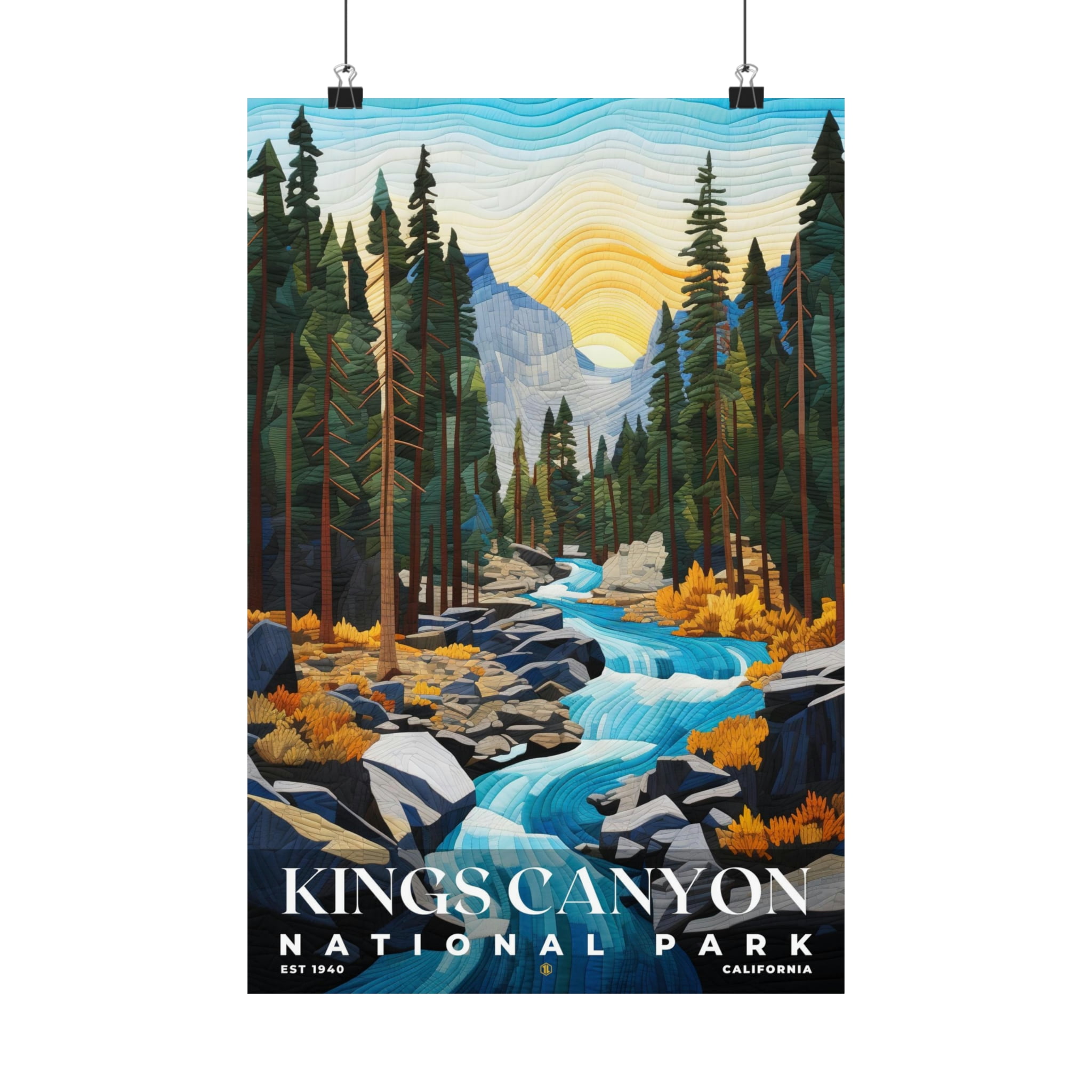 ELNEIT - Kings Canyon National Park Poster, Unframed Matte Paper, S09 ...