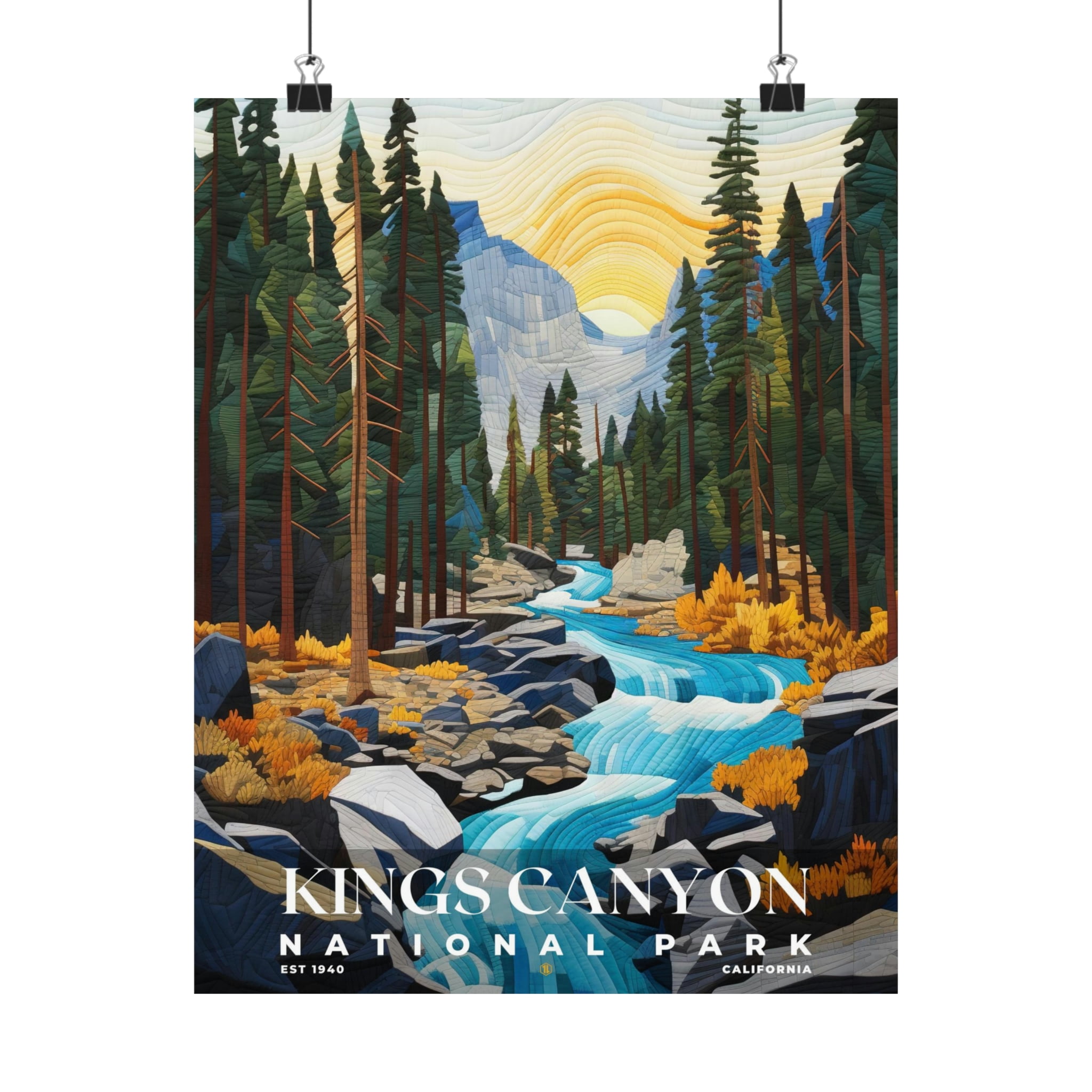 ELNEIT - Kings Canyon National Park Poster, Unframed Matte Paper, S09 ...