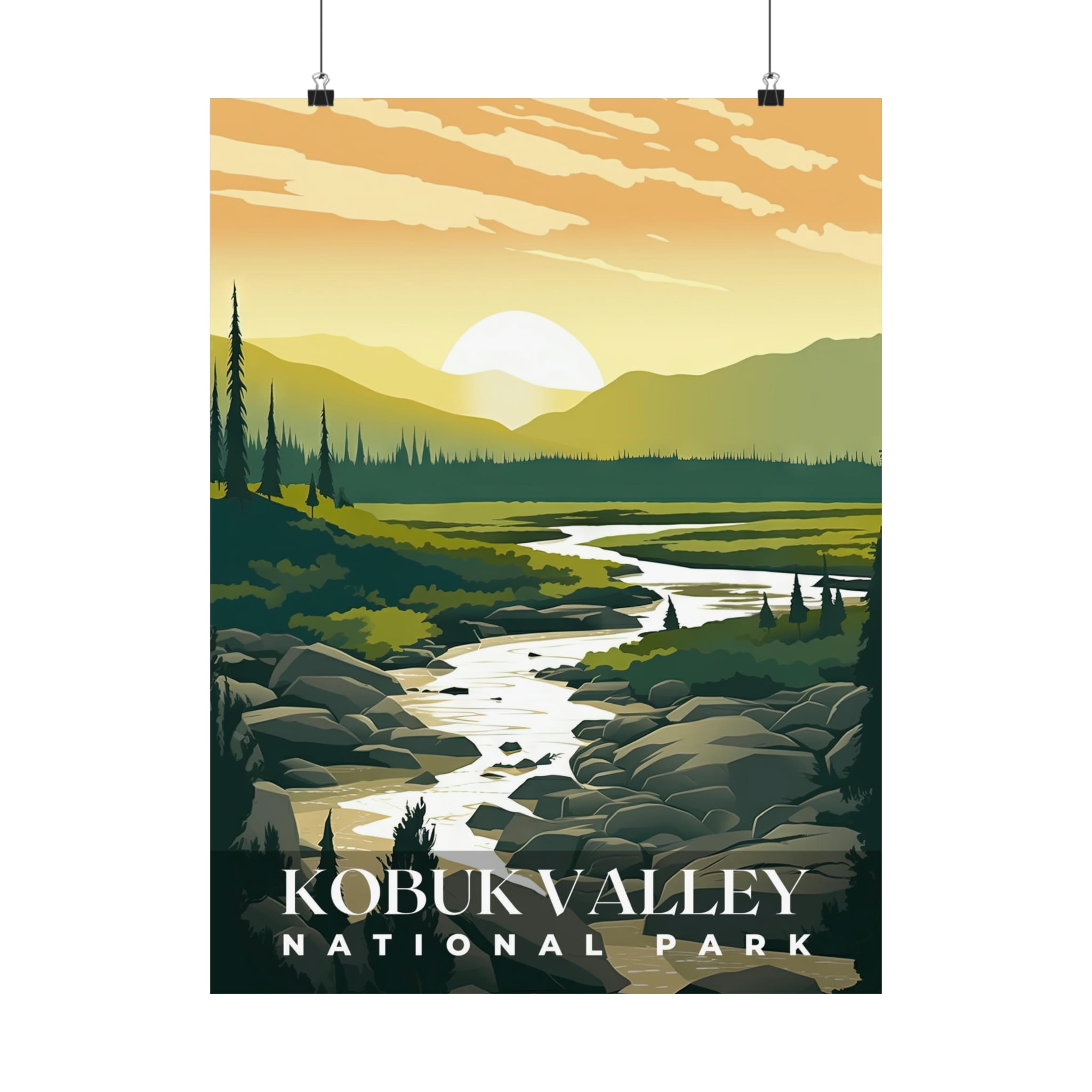 ELNEIT - Kobuk Valley National Park Poster, Unframed Matte Paper, S01 ...