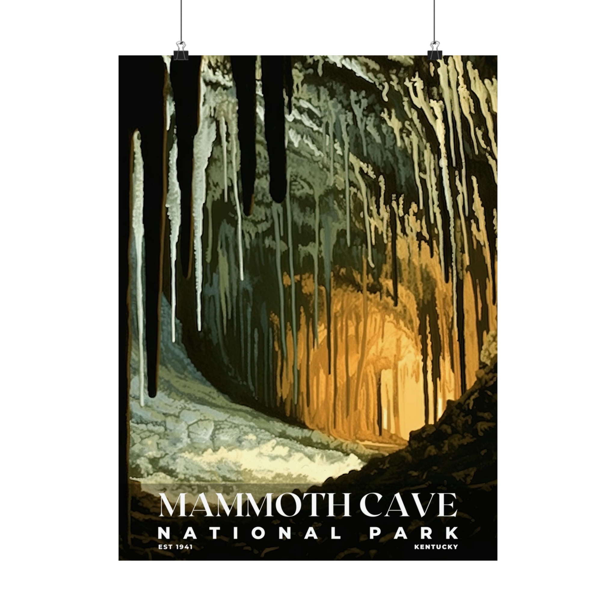 ELNEIT - Mammoth Cave National Park Poster, Unframed Matte Paper, S03 ...