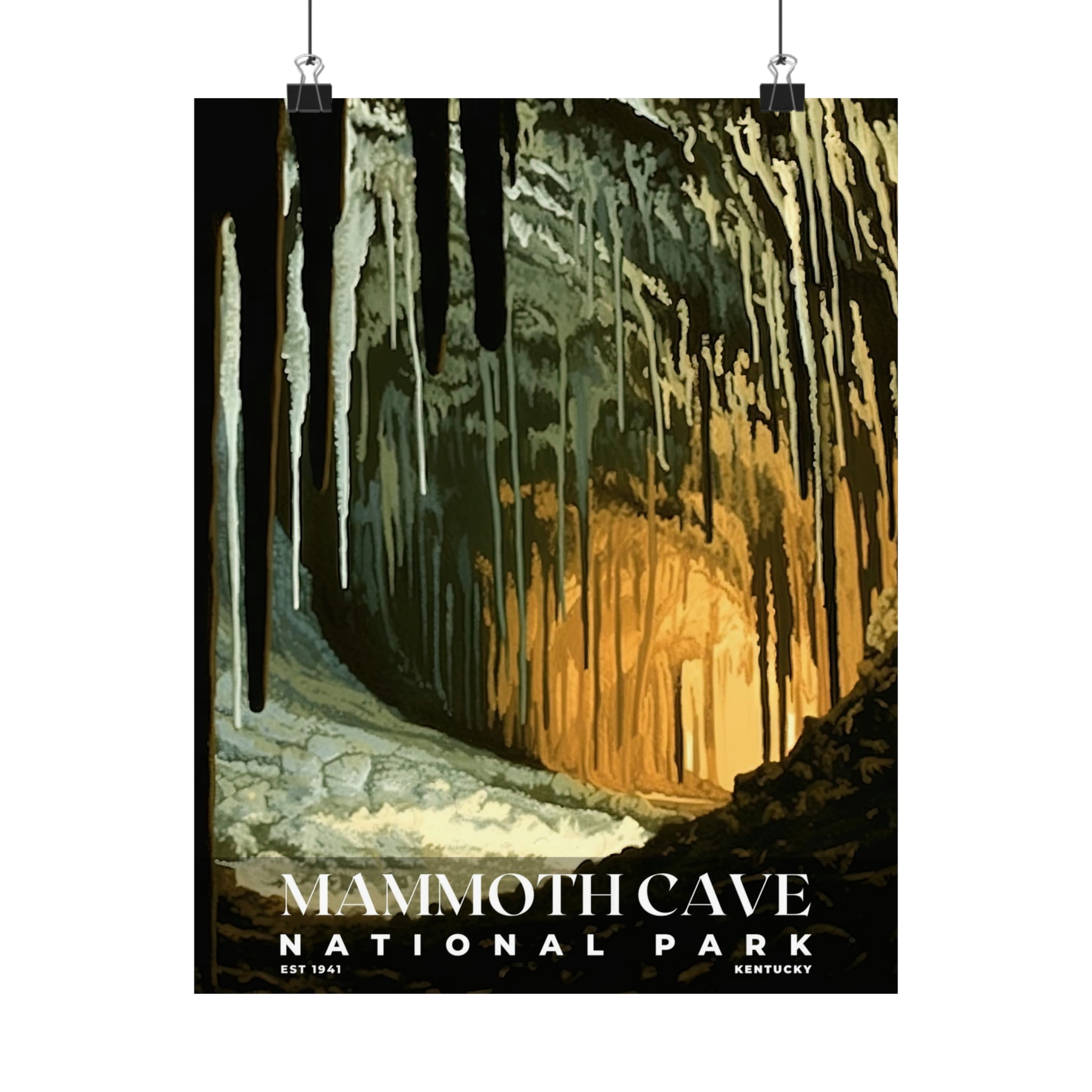 ELNEIT - Mammoth Cave National Park Poster, Unframed Matte Paper, S03 ...