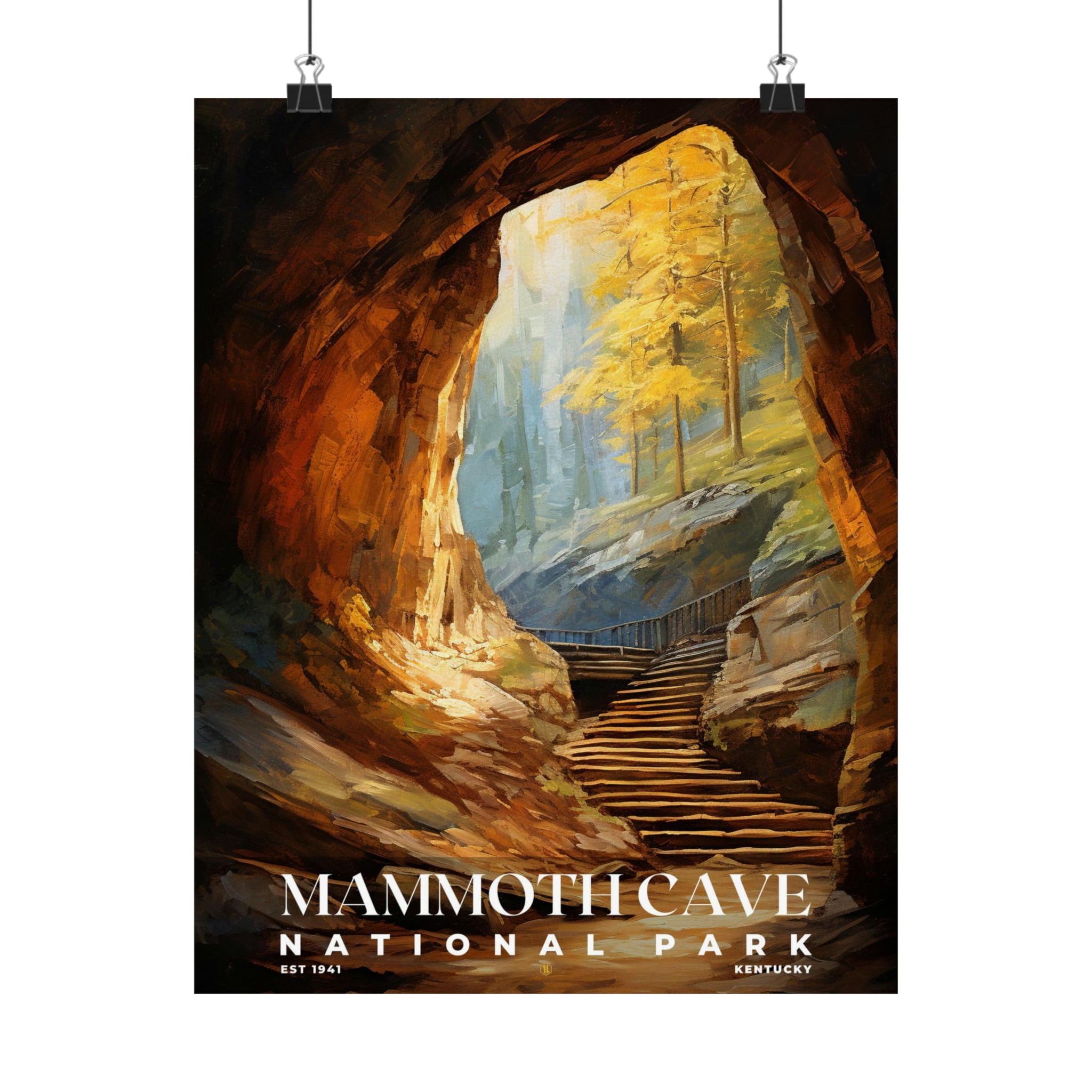 ELNEIT - Mammoth Cave National Park Poster, Unframed Matte Paper, S06 ...