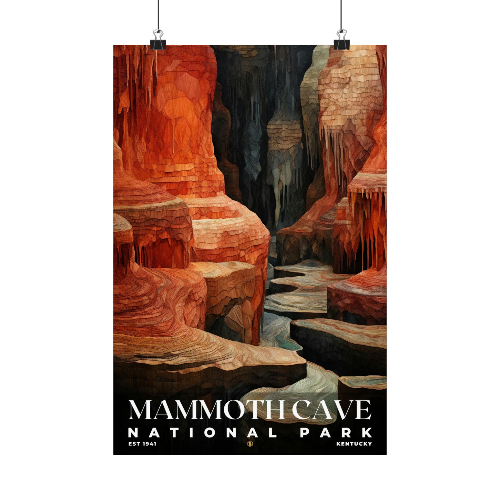 ELNEIT - Mammoth Cave National Park Poster, Unframed Matte Paper, S09 ...
