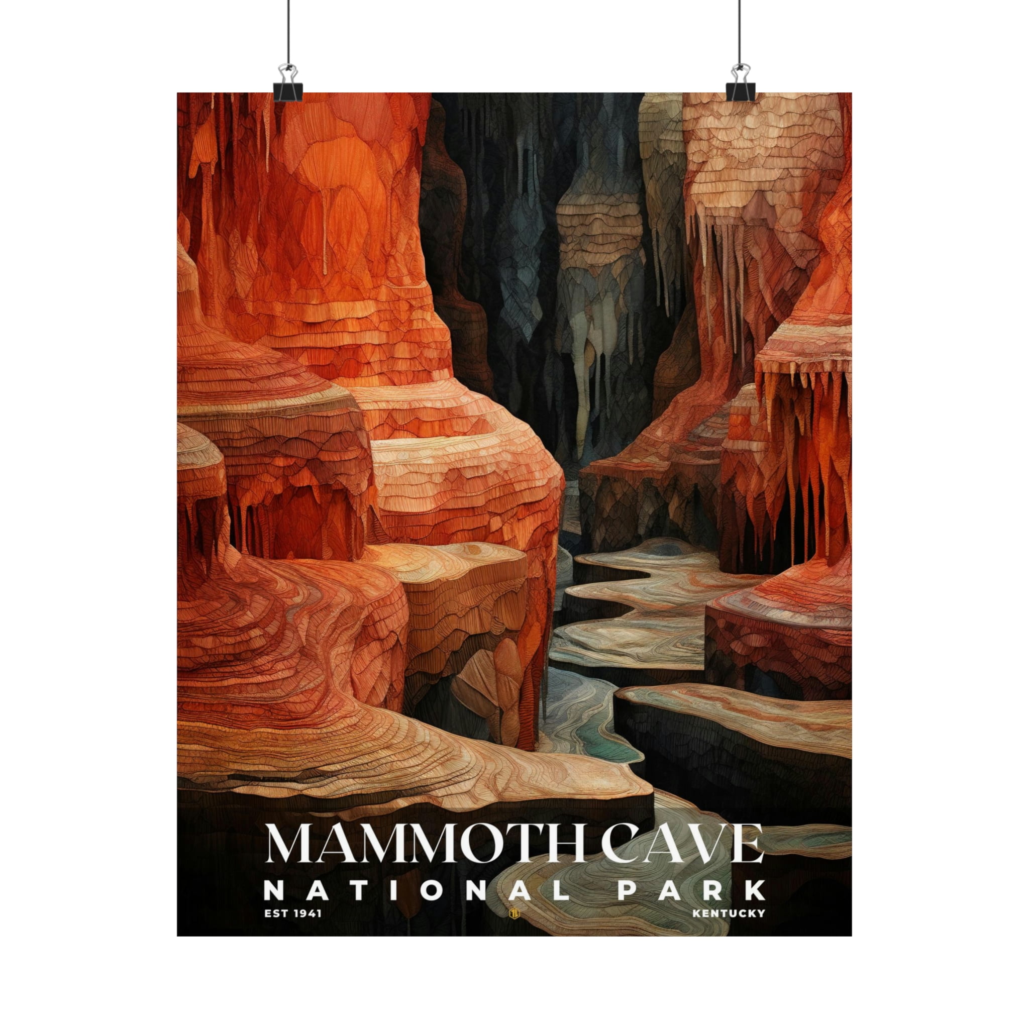 ELNEIT - Mammoth Cave National Park Poster, Unframed Matte Paper, S09 ...