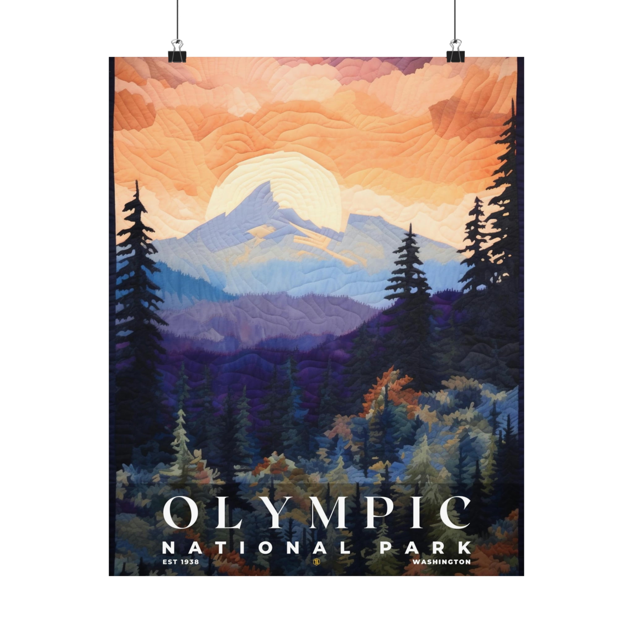 ELNEIT - Olympic National Park Poster, Unframed Matte Paper, S09 ...