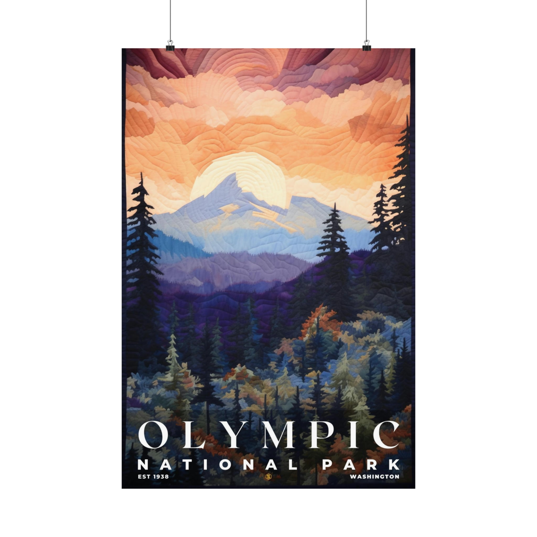 ELNEIT - Olympic National Park Poster, Unframed Matte Paper, S09 - Walmart.com