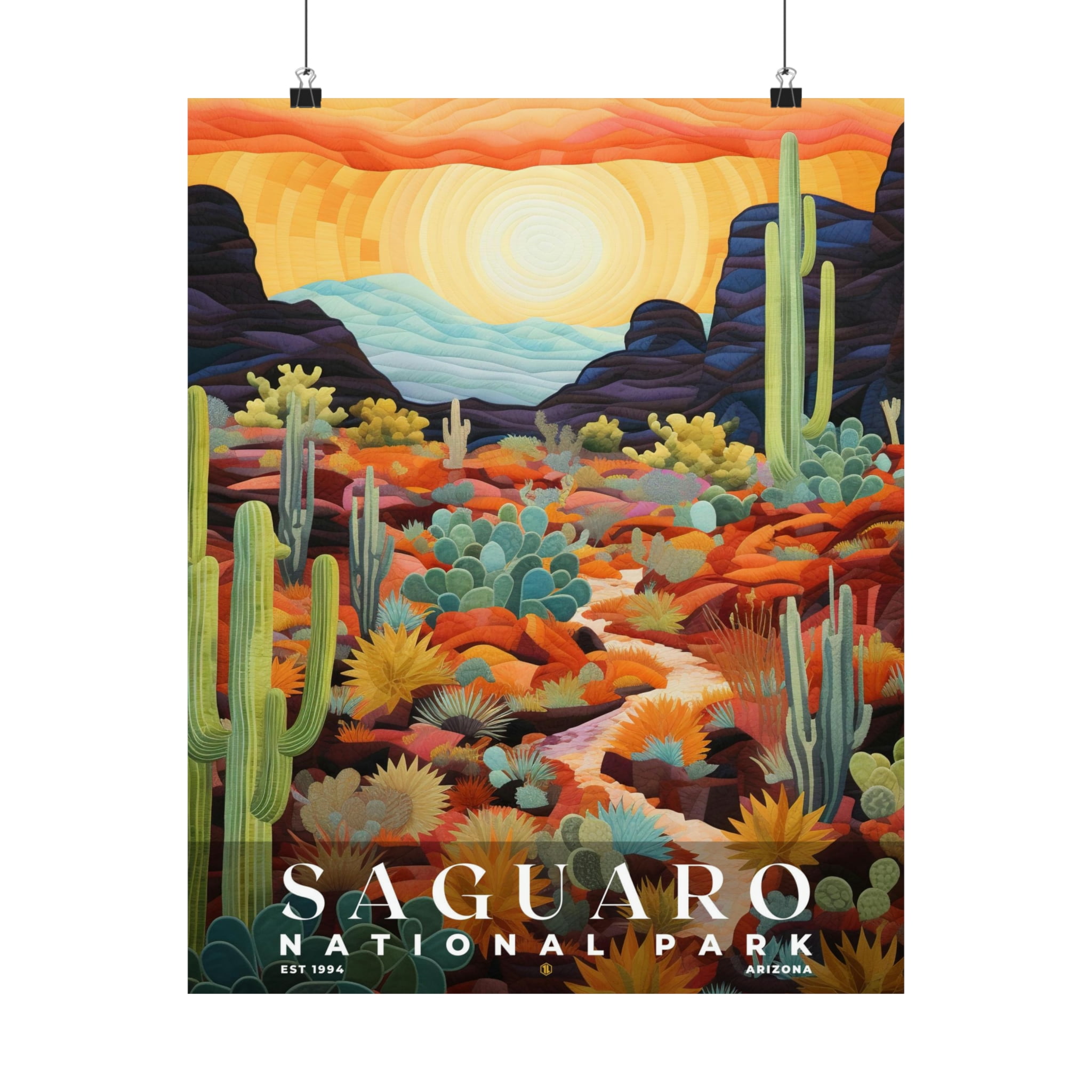 ELNEIT - Saguaro National Park Poster, Unframed Matte Paper, S09 ...