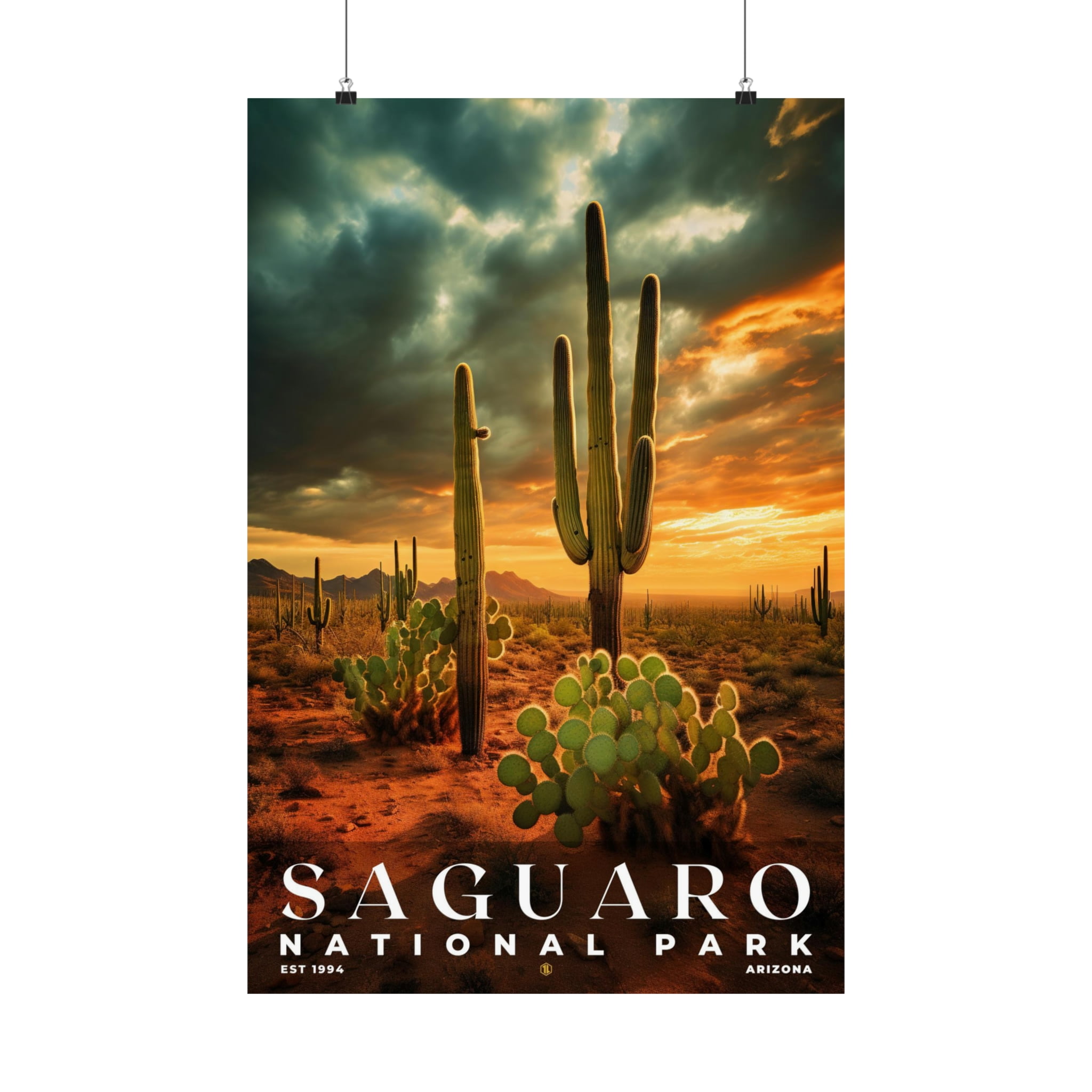 ELNEIT - Saguaro National Park Poster, Unframed Matte Paper, S10 ...