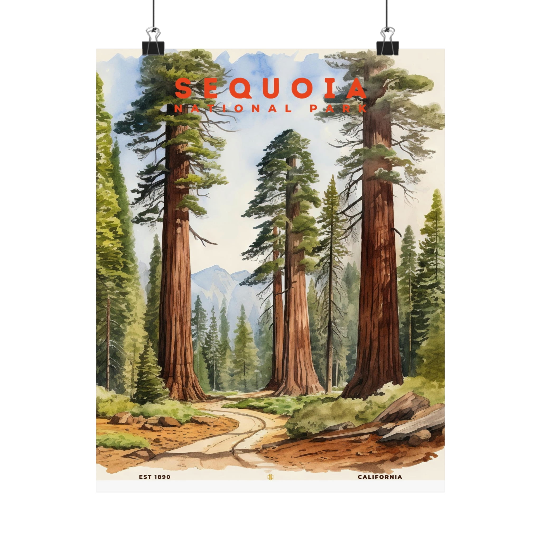 ELNEIT - Sequoia National Park Poster, Unframed Matte Paper, S08 ...