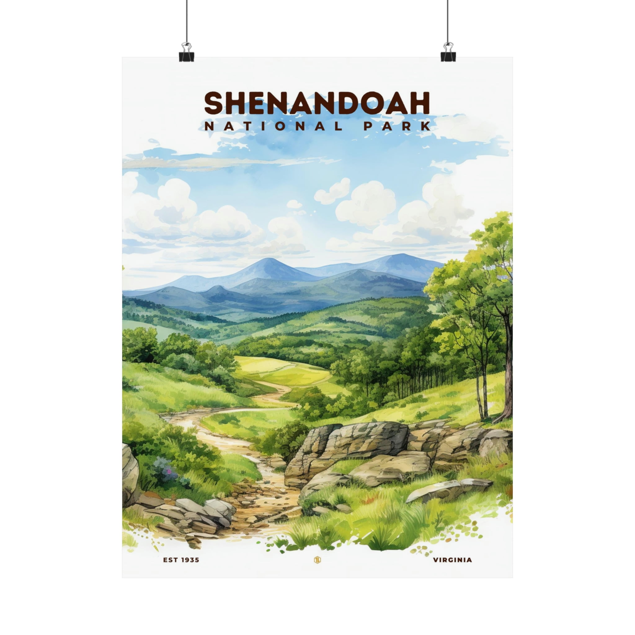 ELNEIT - Shenandoah National Park Poster, Unframed Matte Paper, S08 ...