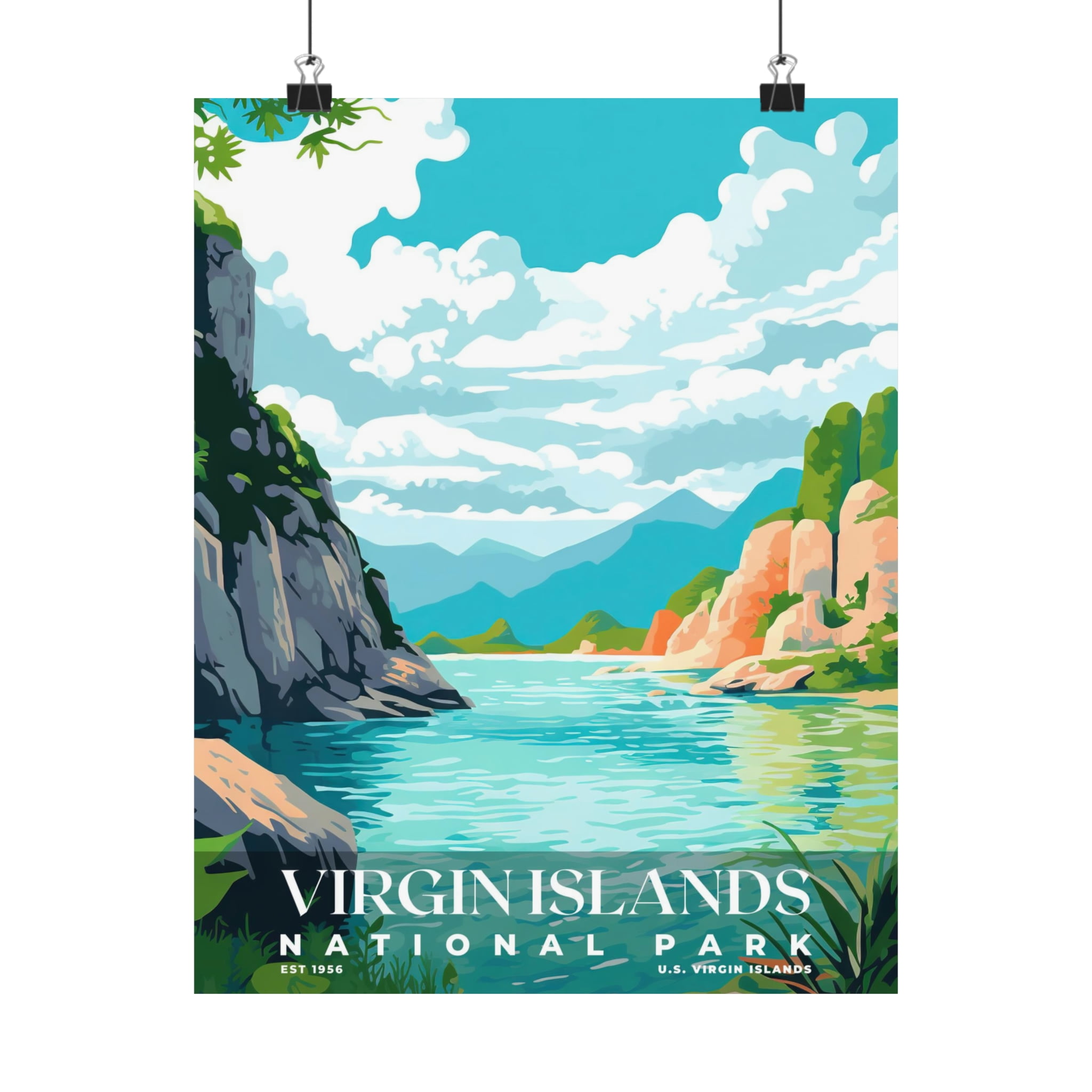 ELNEIT - Virgin Islands National Park Poster, Unframed Matte Paper, S03 ...