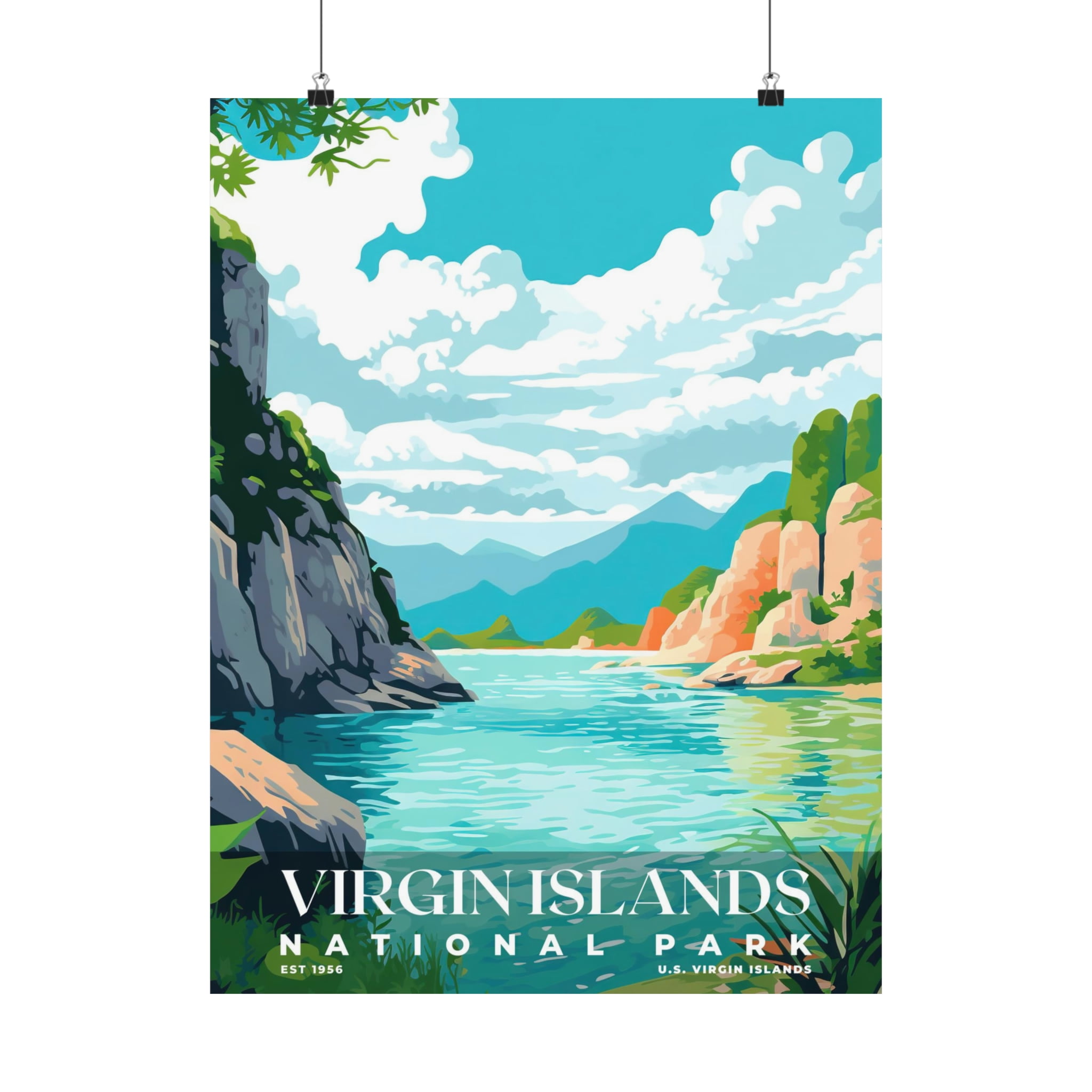 ELNEIT - Virgin Islands National Park Poster, Unframed Matte Paper, S03 ...