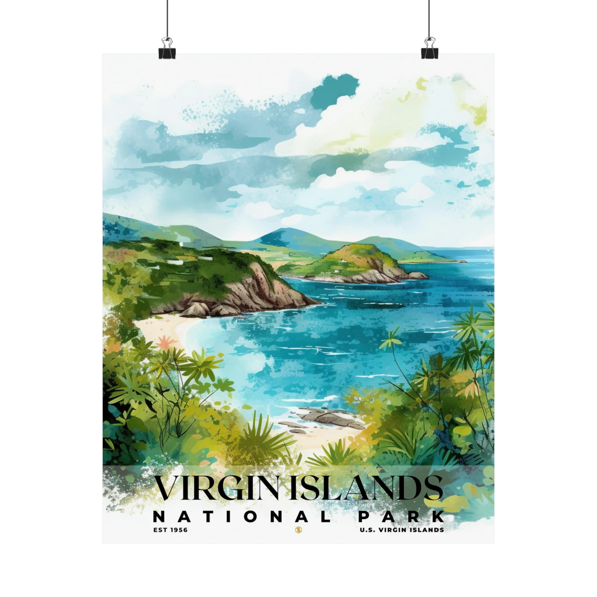 ELNEIT - Virgin Islands National Park Poster, Unframed Matte Paper, S04 ...