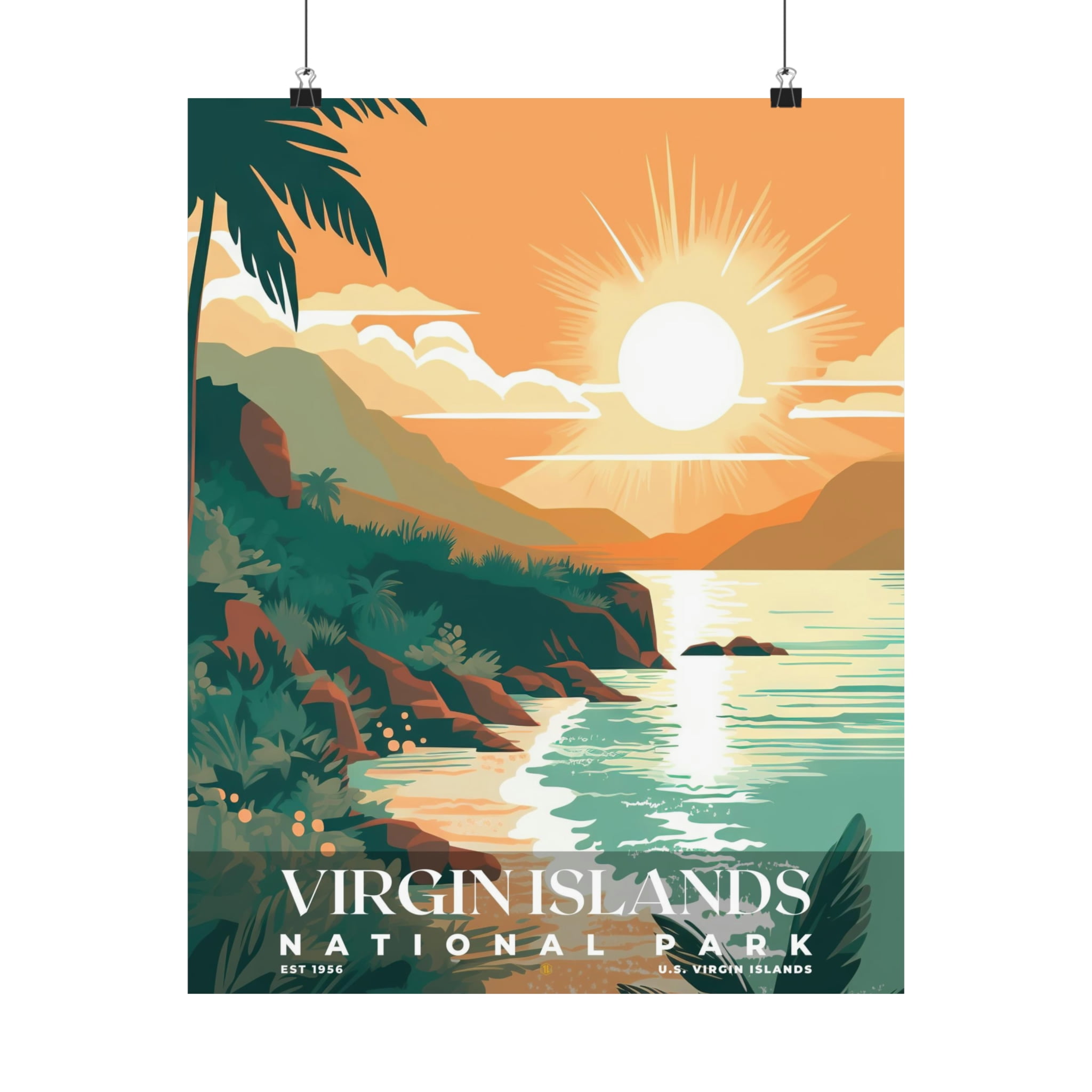 ELNEIT - Virgin Islands National Park Poster, Unframed Matte Paper, S05 ...