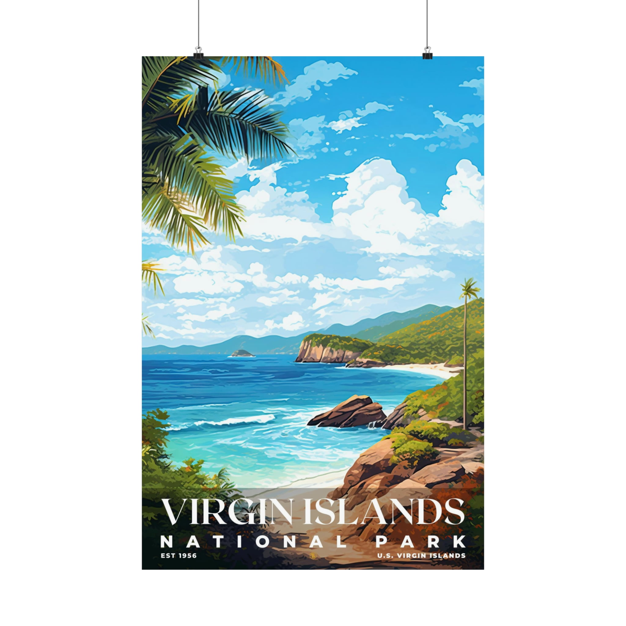 ELNEIT - Virgin Islands National Park Poster, Unframed Matte Paper, S06 ...